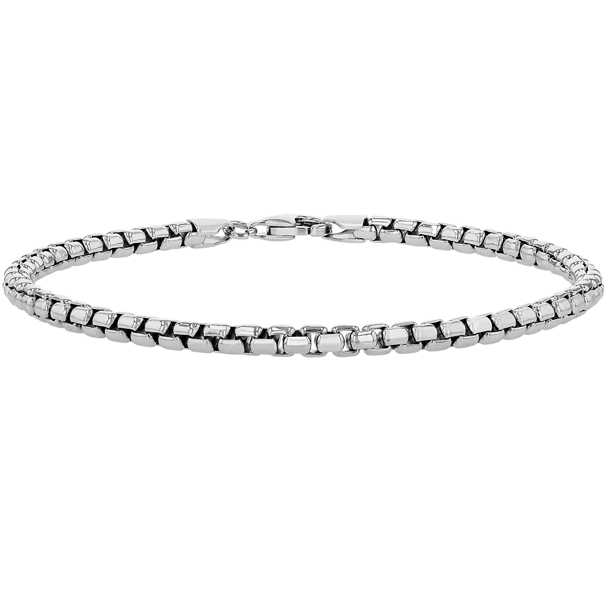 Sterling Silver Men's Box Link Bracelet, 8" | Borsheims