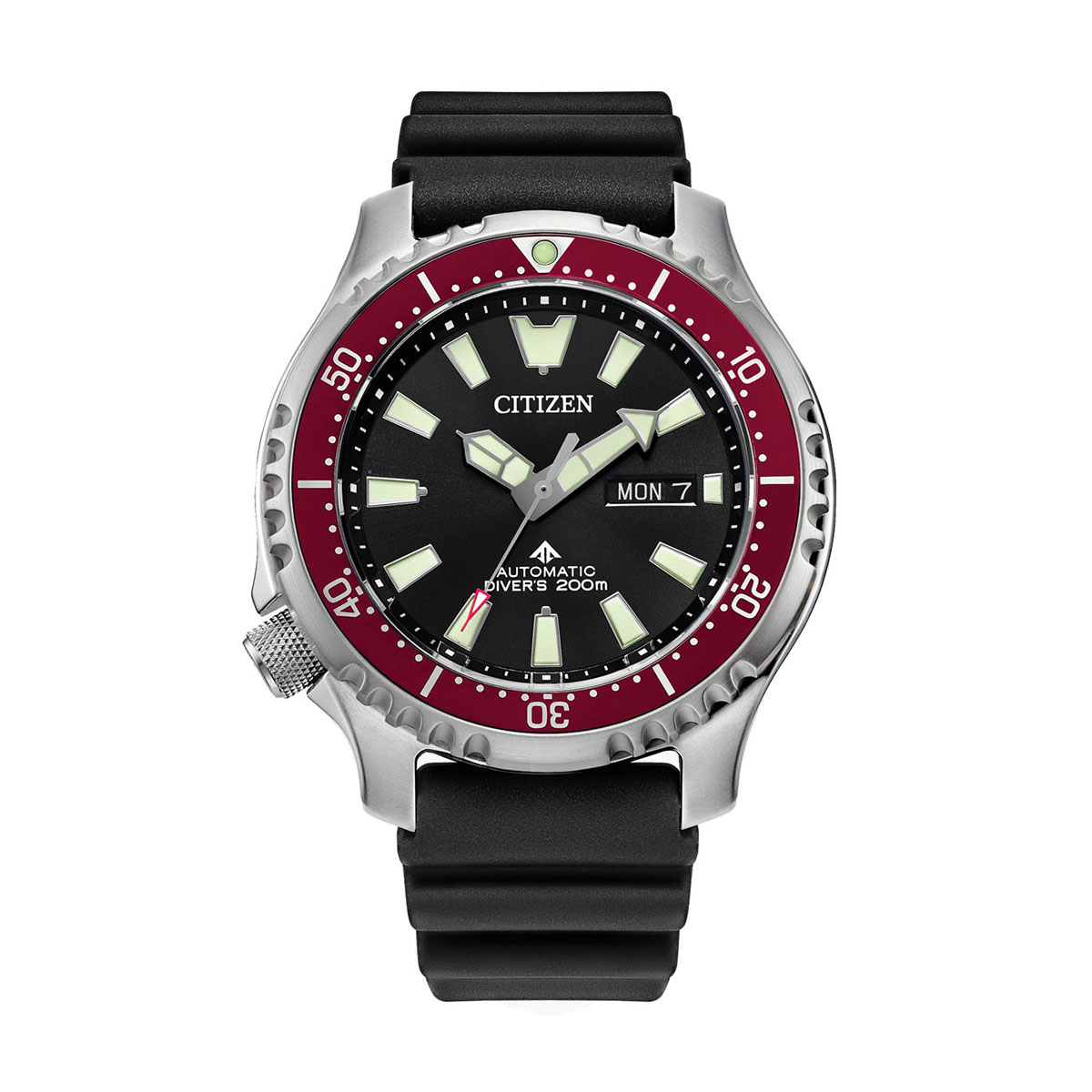 Citizen Promaster Dive Automatic 44mm Men's Watch, Black and Red Dial ...