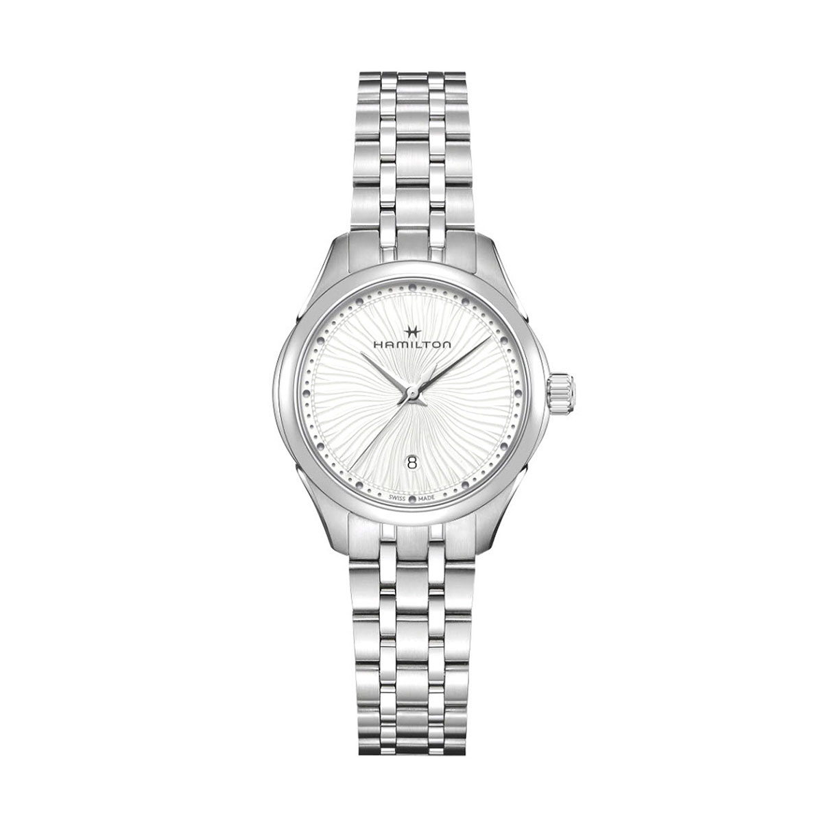 Hamilton Jazzmaster Lady Quartz 30mm Watch, Silver White Pattern Dial ...