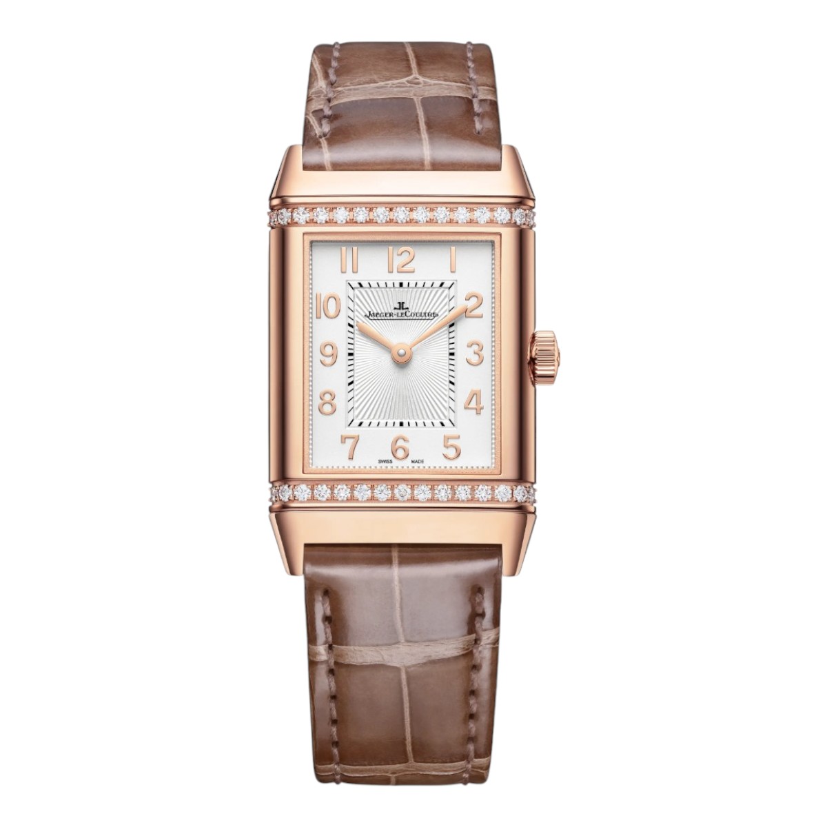 Jaeger-LeCoultre Reverso Classic Duetto 40mm x 24.4mm Watch, Silvered ...
