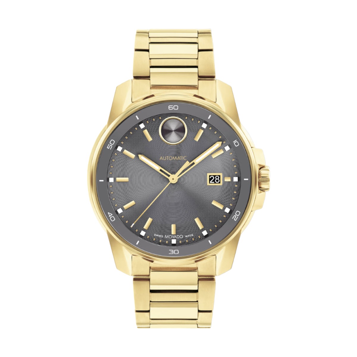 Movado Bold Verso Automatic 43mm Watch, Grey Dial | 3601053 | Borsheims