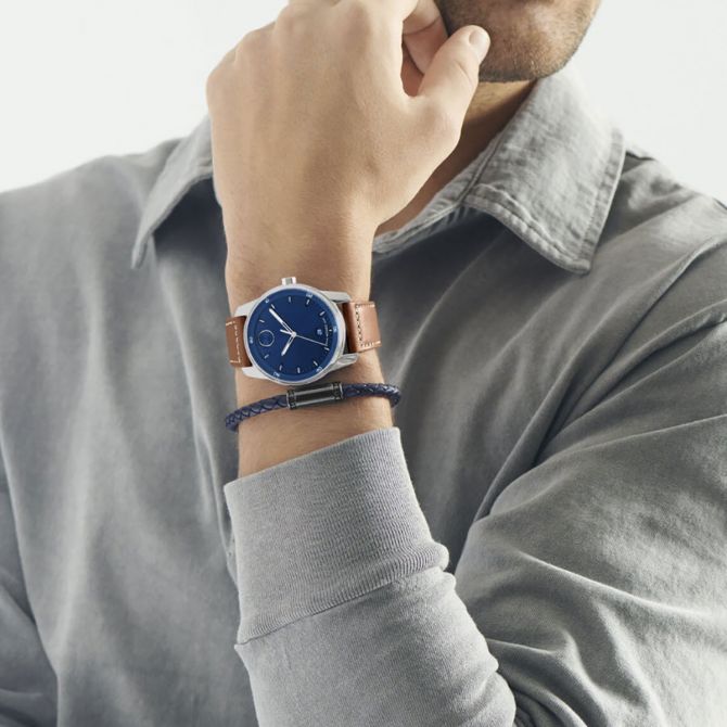 Movado Bold Verso 42mm Watch, Blue Dial | 3600944 | Borsheims
