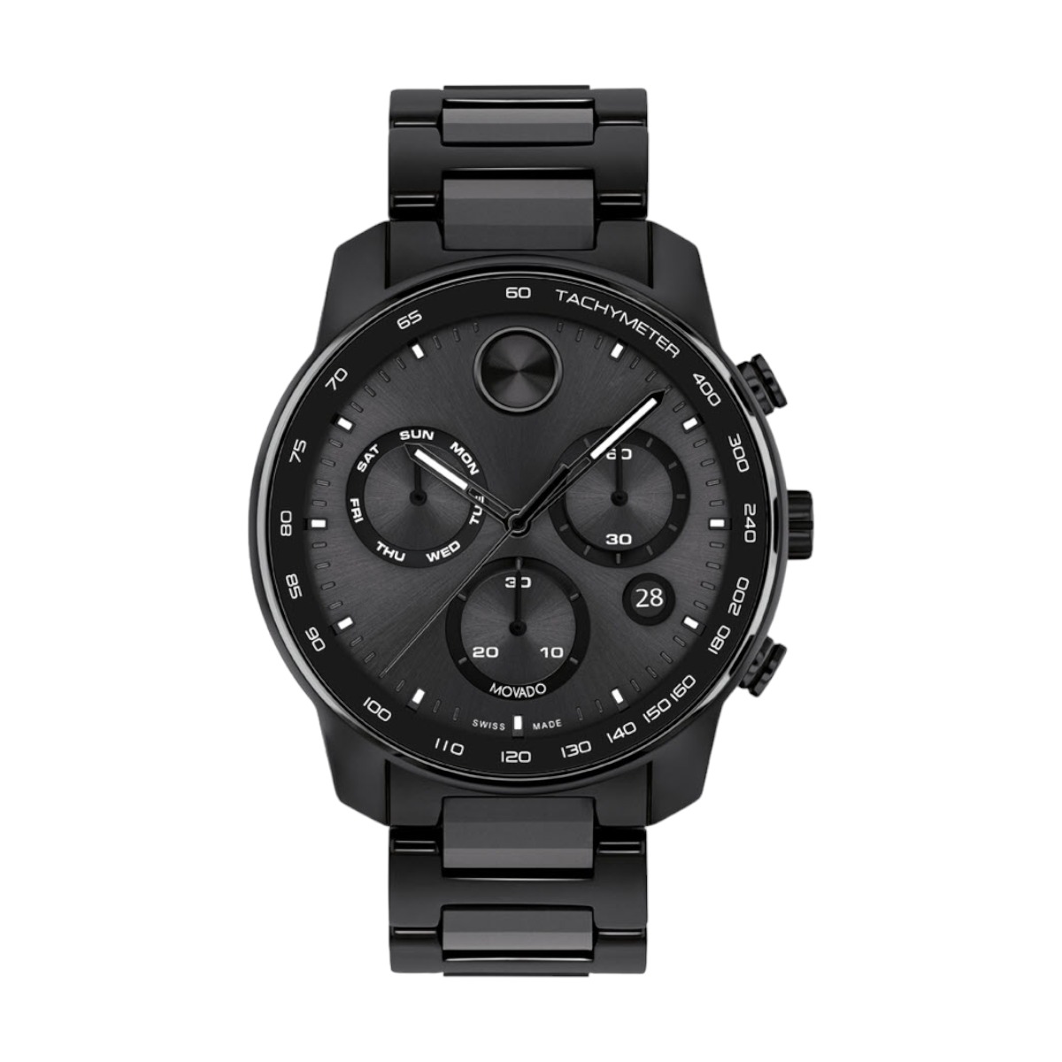 Movado Bold Verso Chronograph 44mm Watch, Black Dial | 3601103 | Borsheims