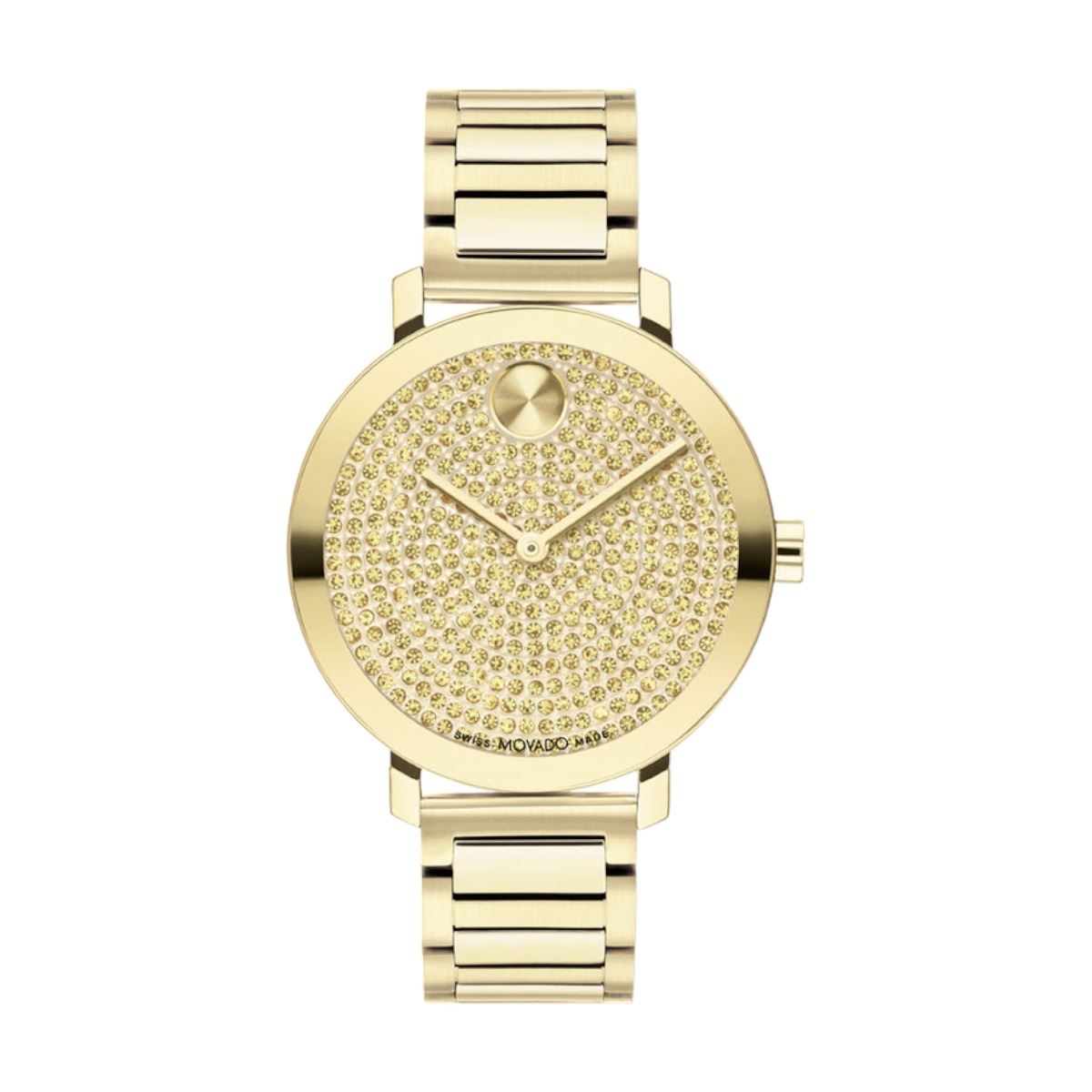 Movado Bold Evolution 2.0 34mm Watch, Crystal and Yellow Gold Tone Dial | 3601152 | Borsheims