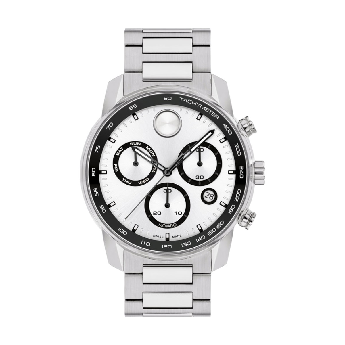 Movado Bold Verso 44mm Men's Watch, White Dial | 3600905 | Borsheims