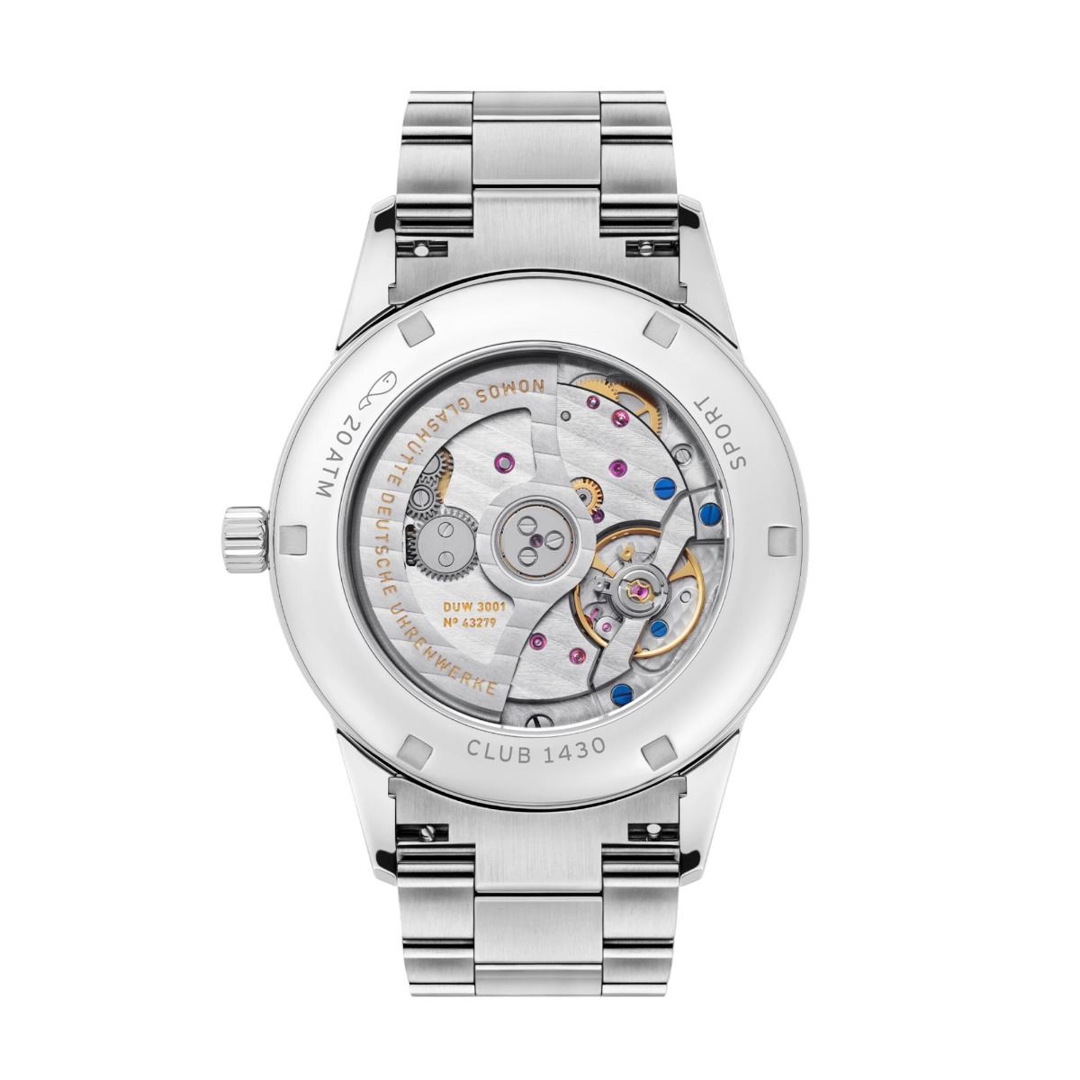 NOMOS Glashuette Club Sport Neomatik Automatic 39mm Men's Watch, Smokey ...