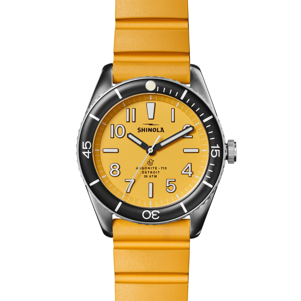 Shinola Duck 42mm Watch, Canary Yellow Dial | S0120183130 | Borsheims