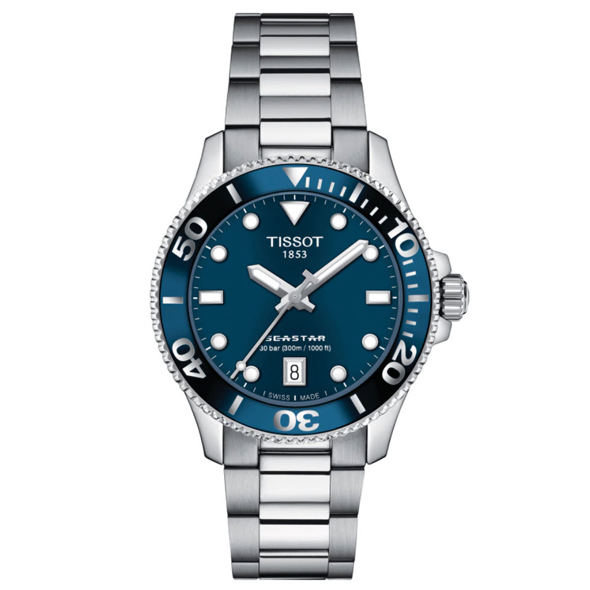 Tissot Seastar 1000 36mm Diver Watch, Blue Dial | Borsheims
