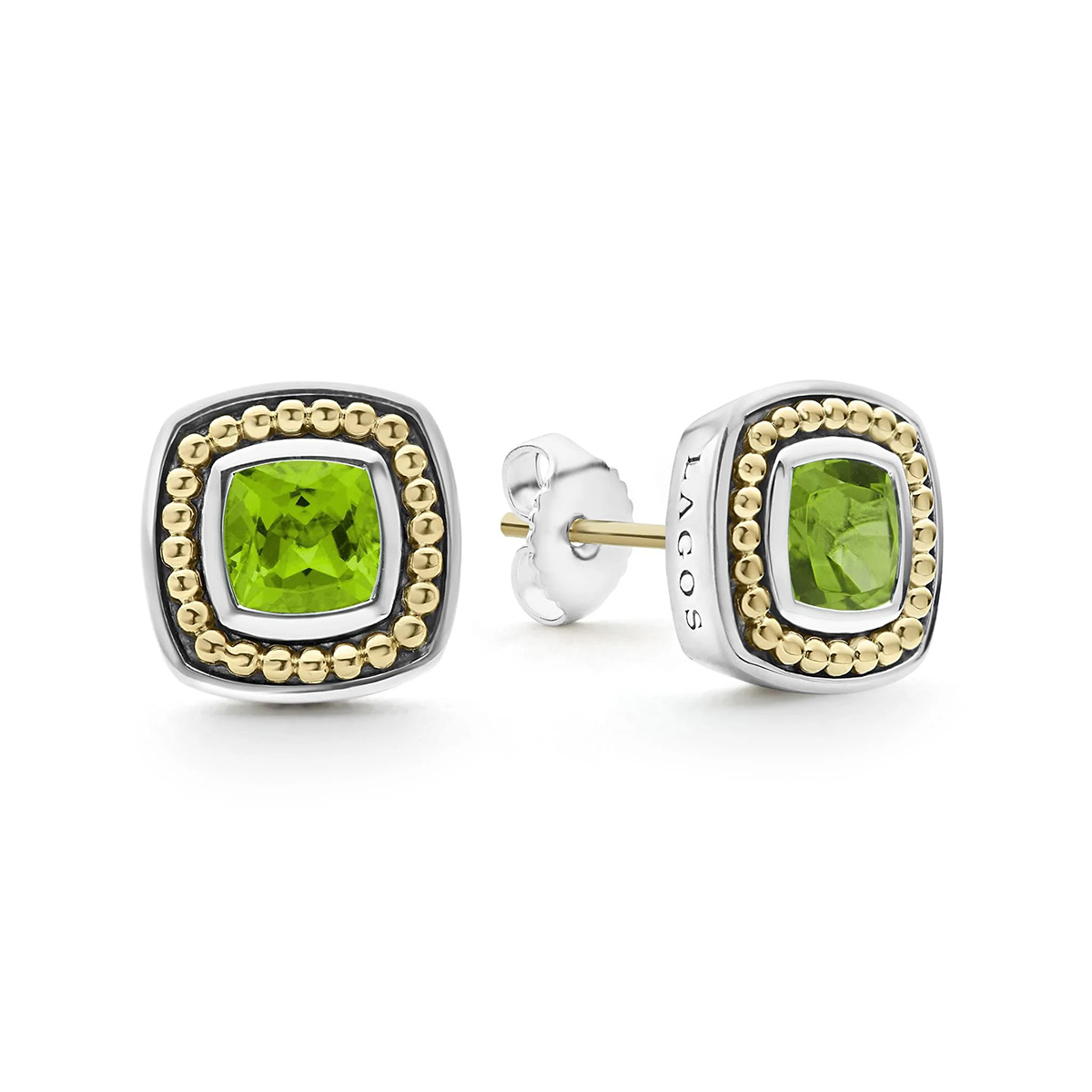 LAGOS Caviar Color Peridot Caviar Stud Earrings | 01-81890-D | Borsheims