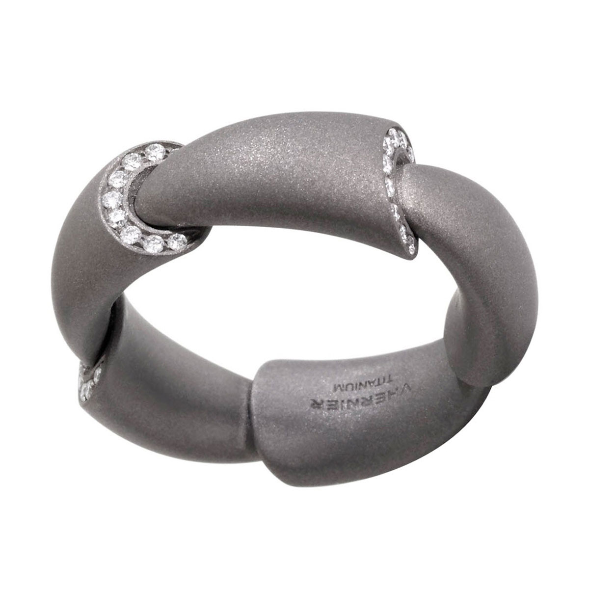Vhernier Calla Diamond Ring in Titanium | TG1652A 001 | Borsheims