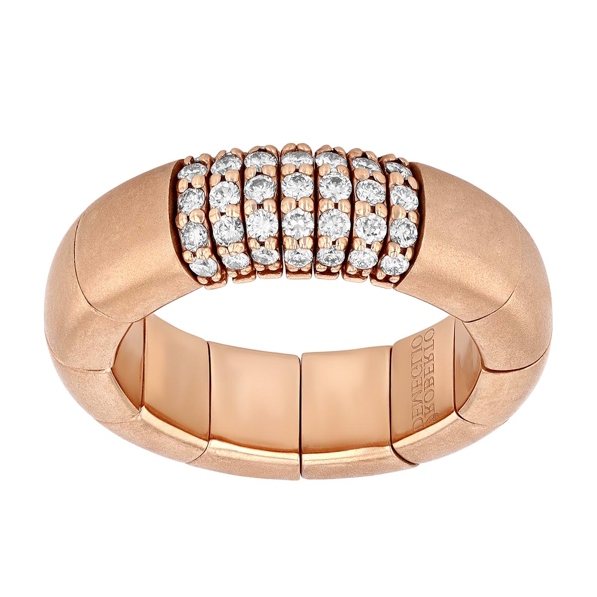 Demeglio Pura Diamond Pavé Stretch Ring in Rose Gold | PU1OR1DBWS ...