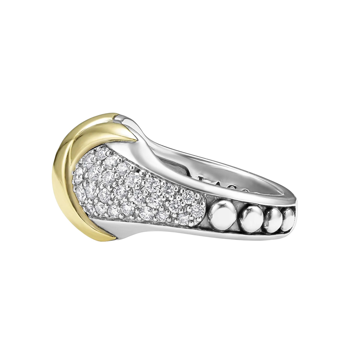 LAGOS Embrace 18K Gold X Diamond Ring | 02-80772-DD7 | Borsheims