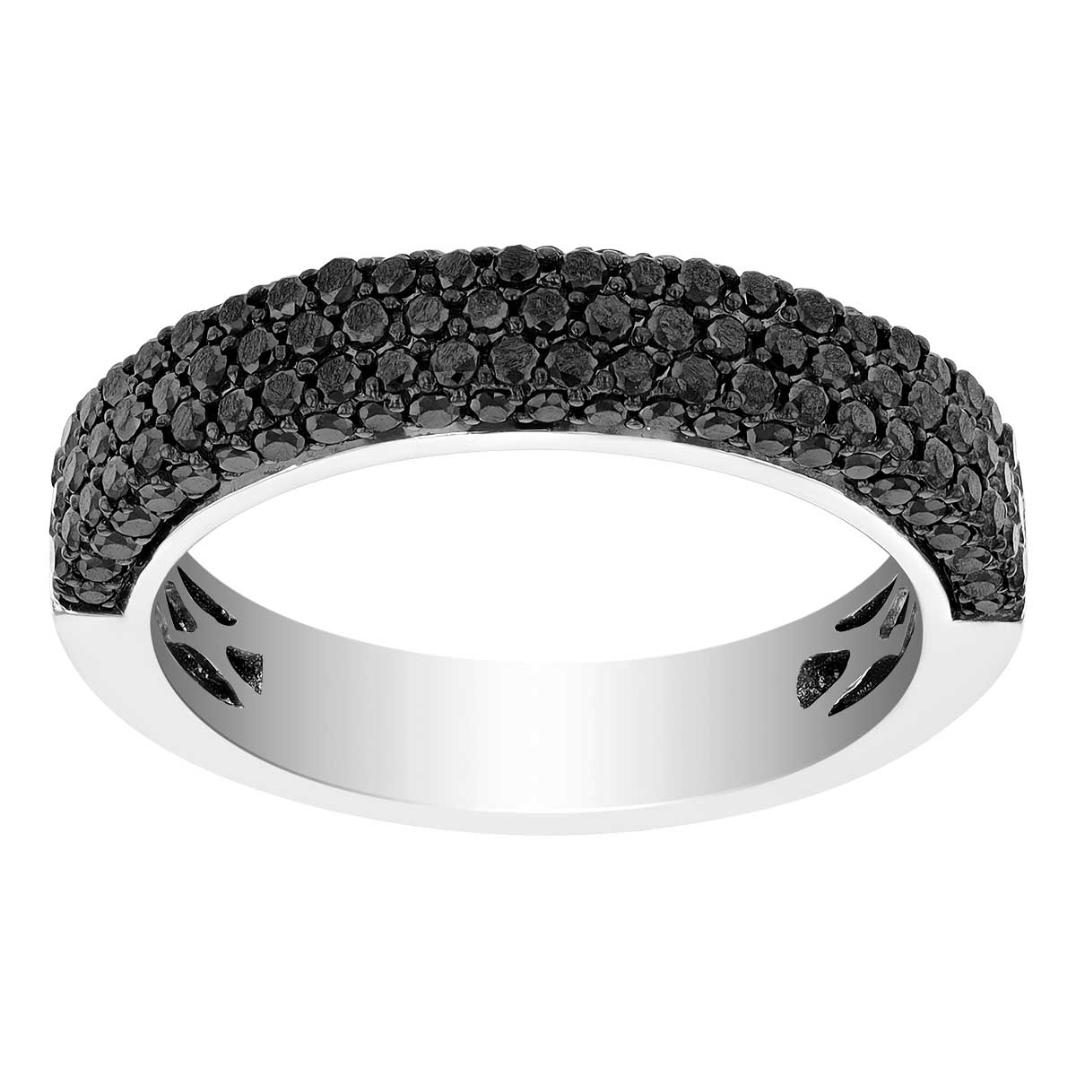 Black Diamond Pavé Ring in White Gold | Borsheims