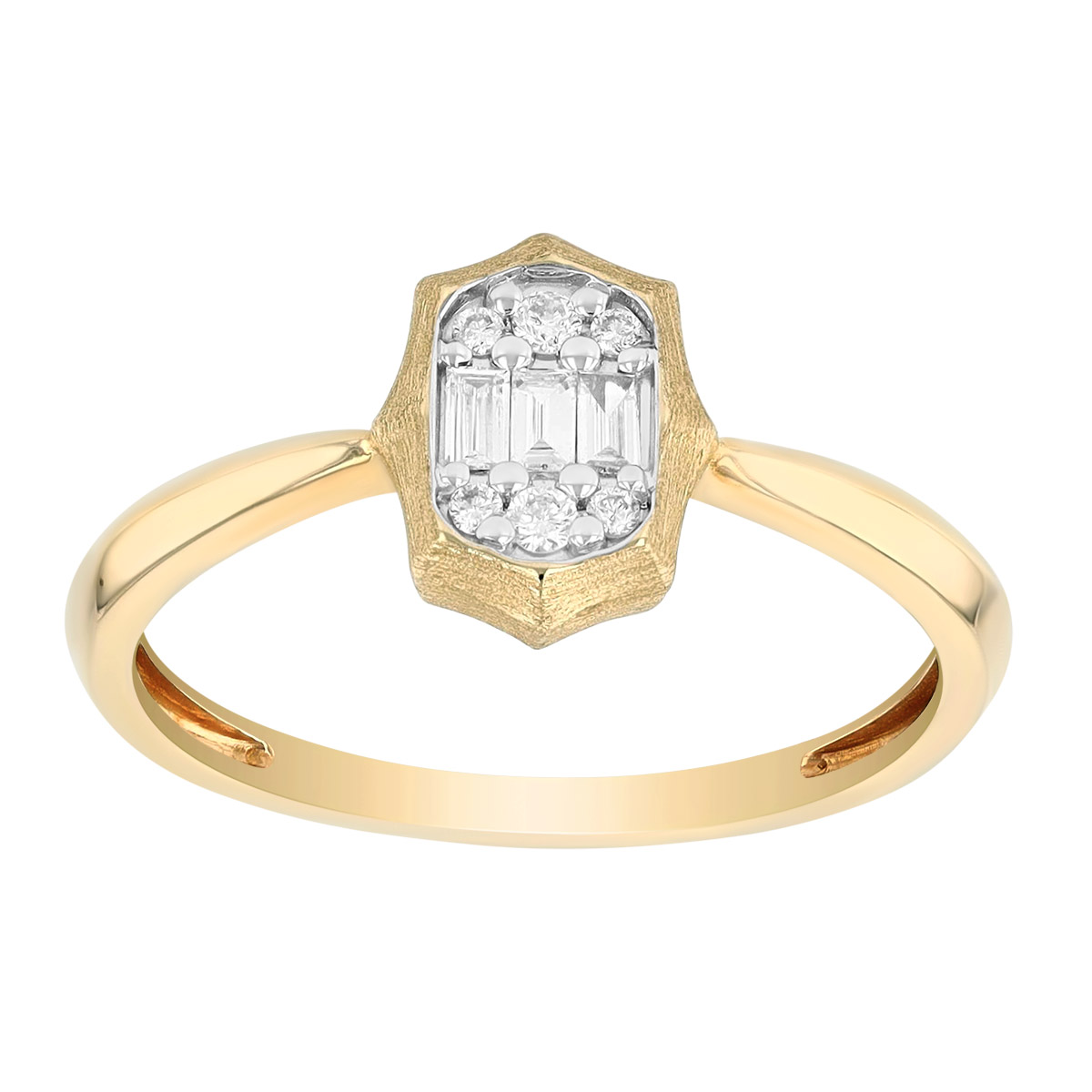 Multi Shaped Diamond Cluster Ring in Yellow Gold | Borsheims