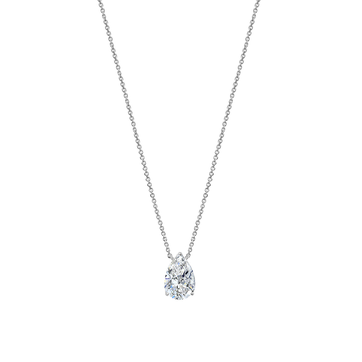 Clarity Diamond Signature Lab-Grown Pear Shaped Diamond Solitaire ...