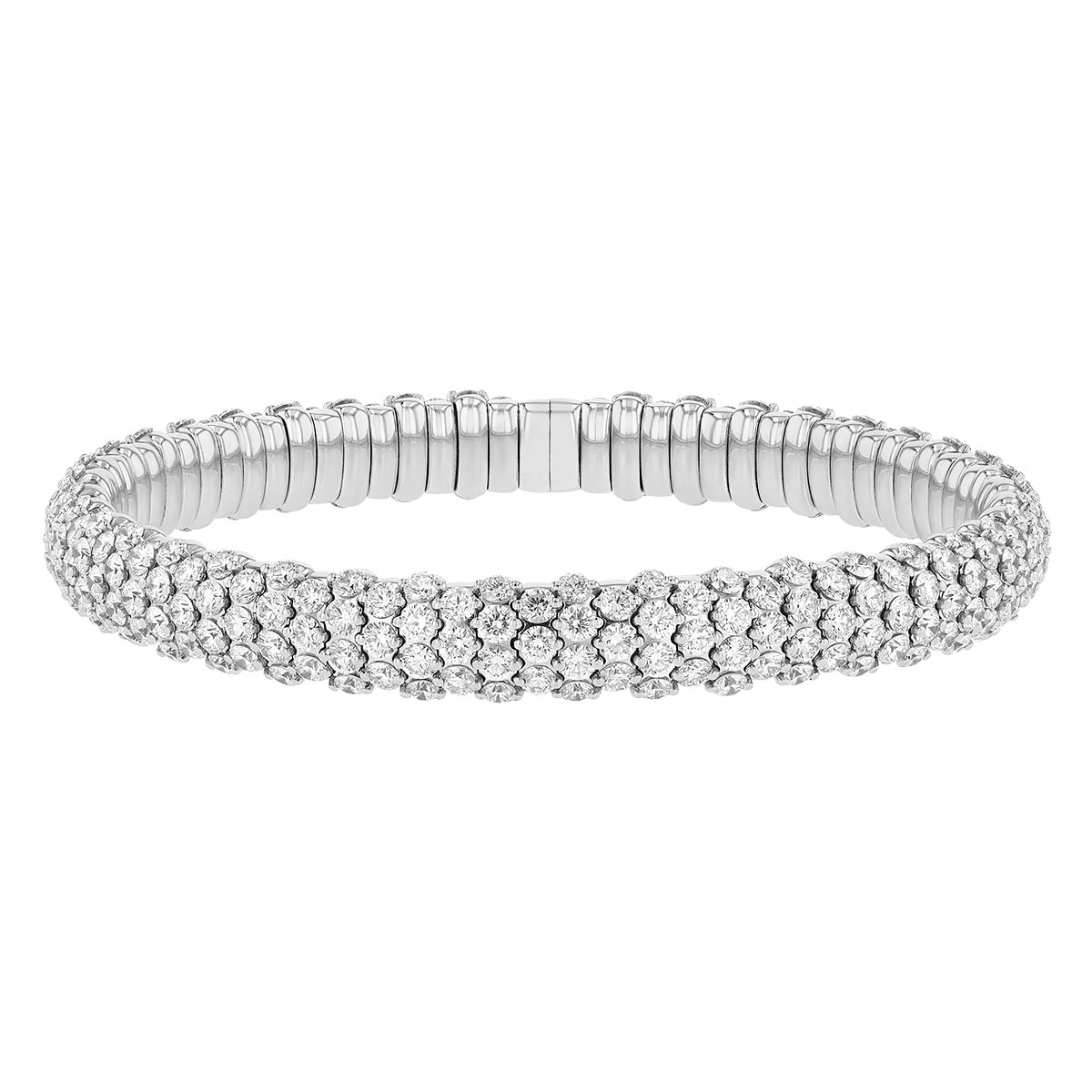 Zydo Diamond Pave Flex Bracelet in White Gold | PU19-76959 | Borsheims