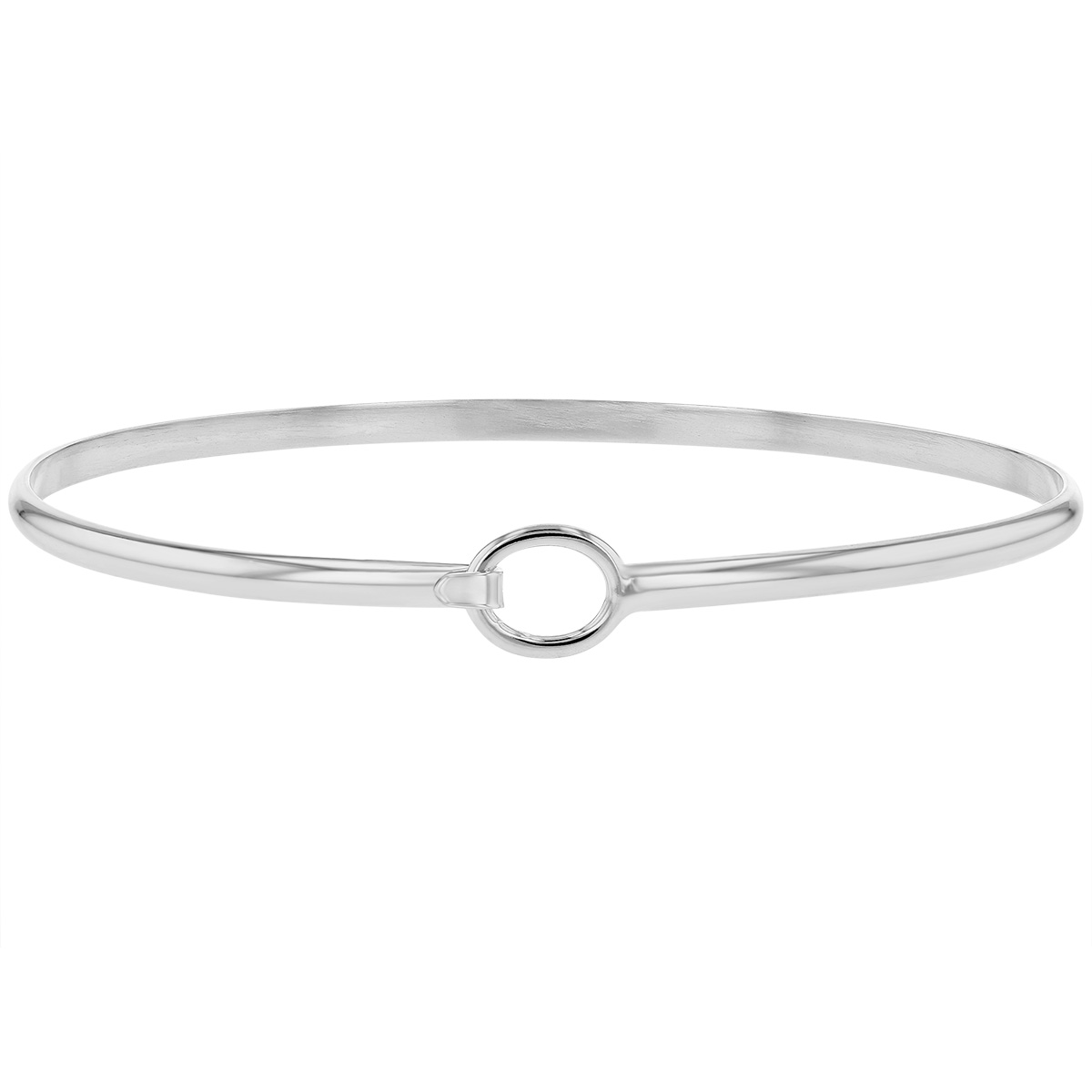 Sterling Silver Oval Clasp Bangle Bracelet | Borsheims