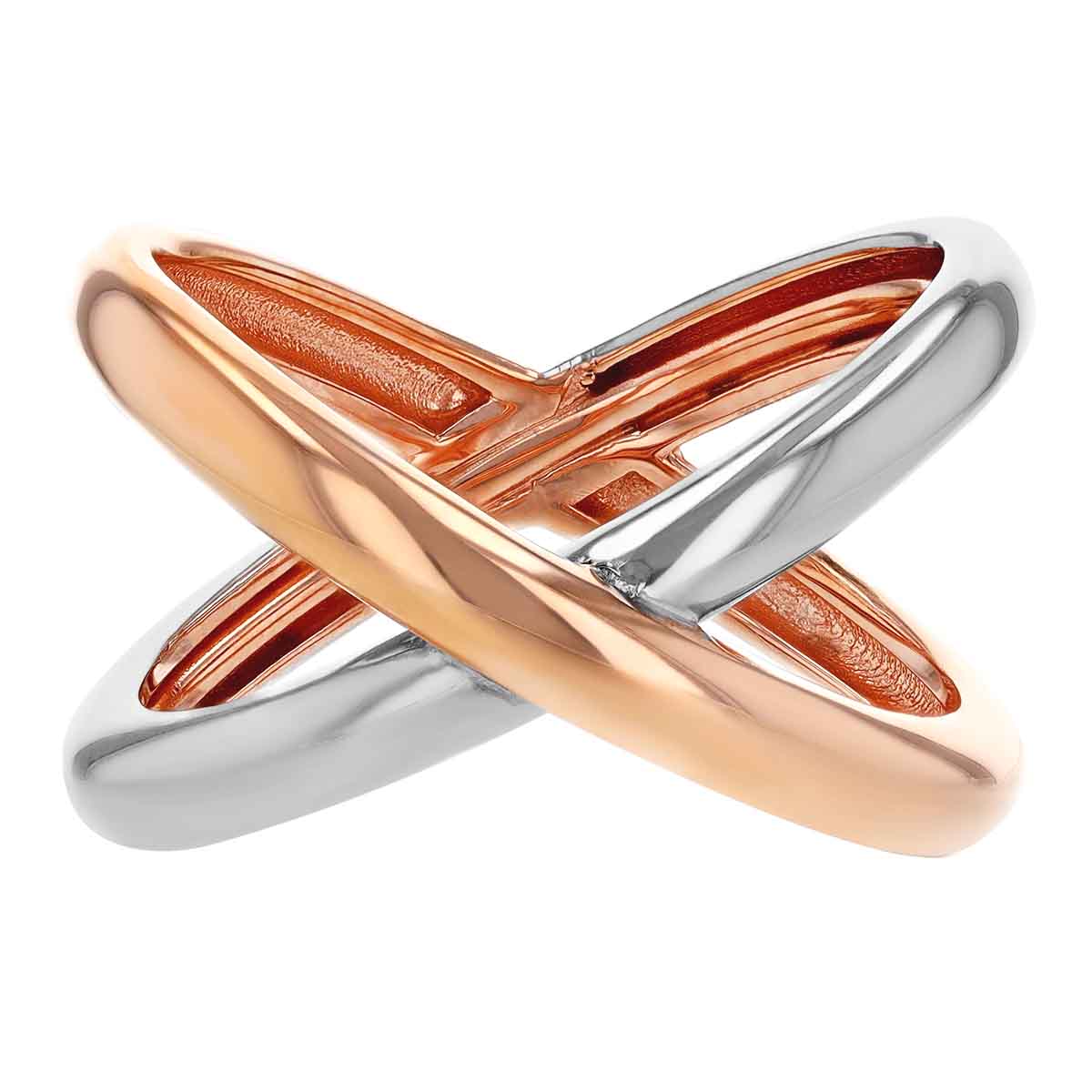 Pesavento Rose Tone & Sterling Silver X Ring | WPLVA1883M | Borsheims
