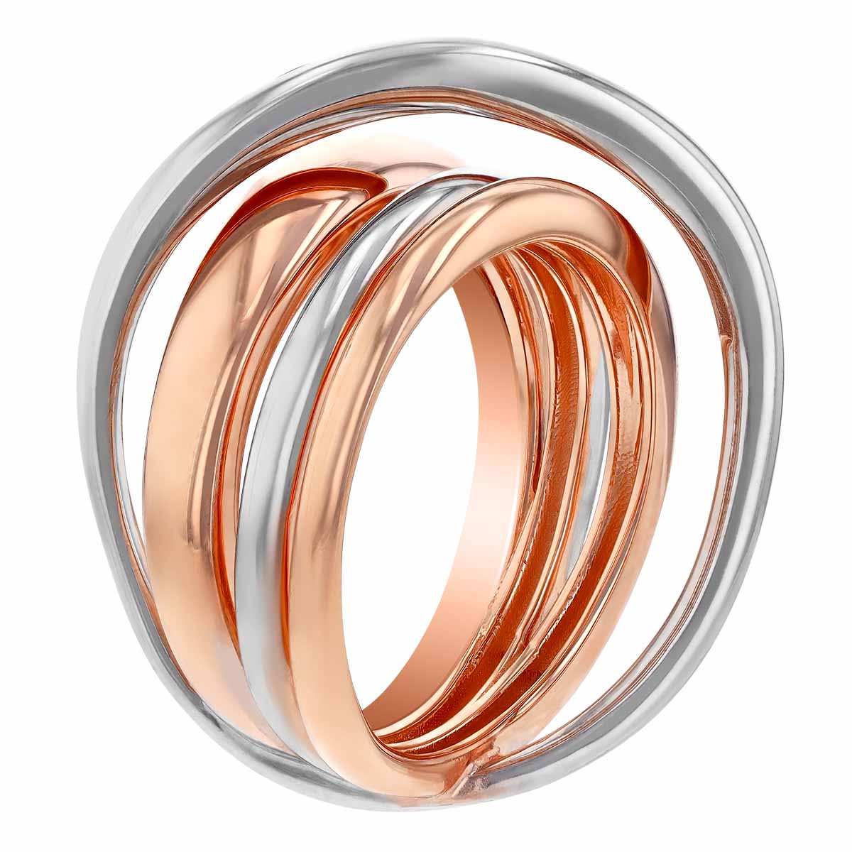 Pesavento Rose Tone & Sterling Silver Crossover Ring | WPLVA1889M ...