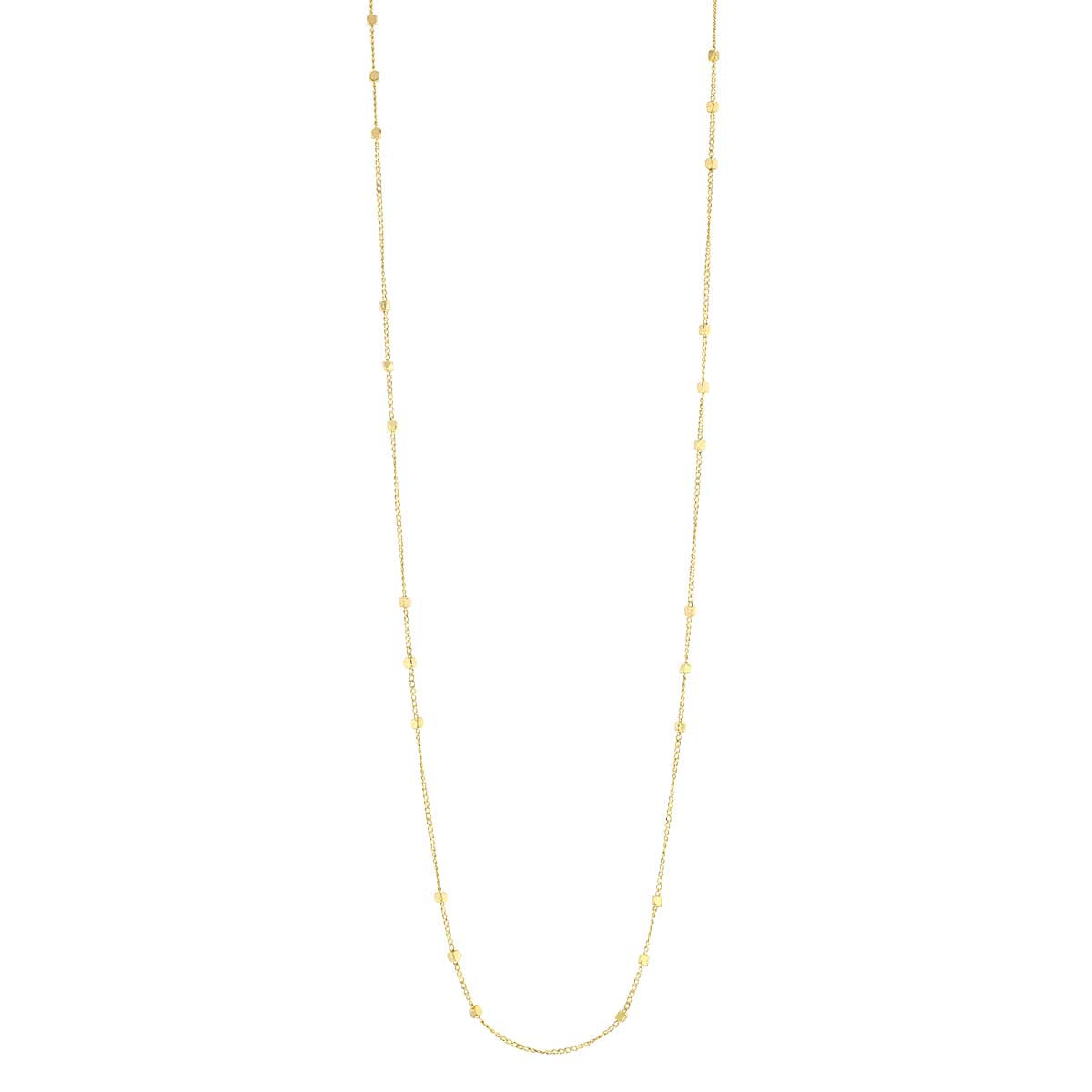 Yellow Gold 1.35 mm Triple Cube Saturn Chain, 16" | Borsheims