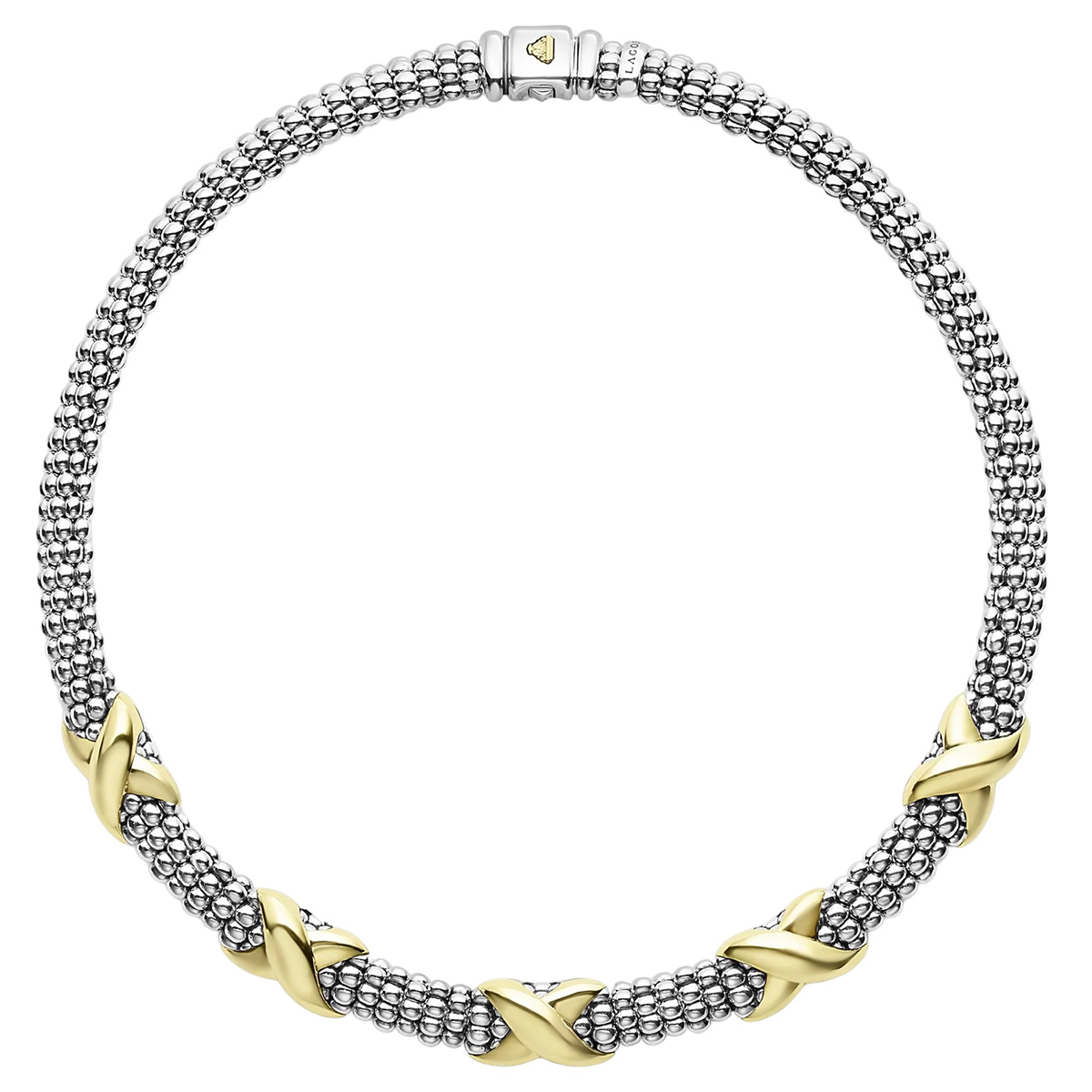 LAGOS Embrace Five Station X Caviar Necklace, 16" | 04-81220-16 | Borsheims