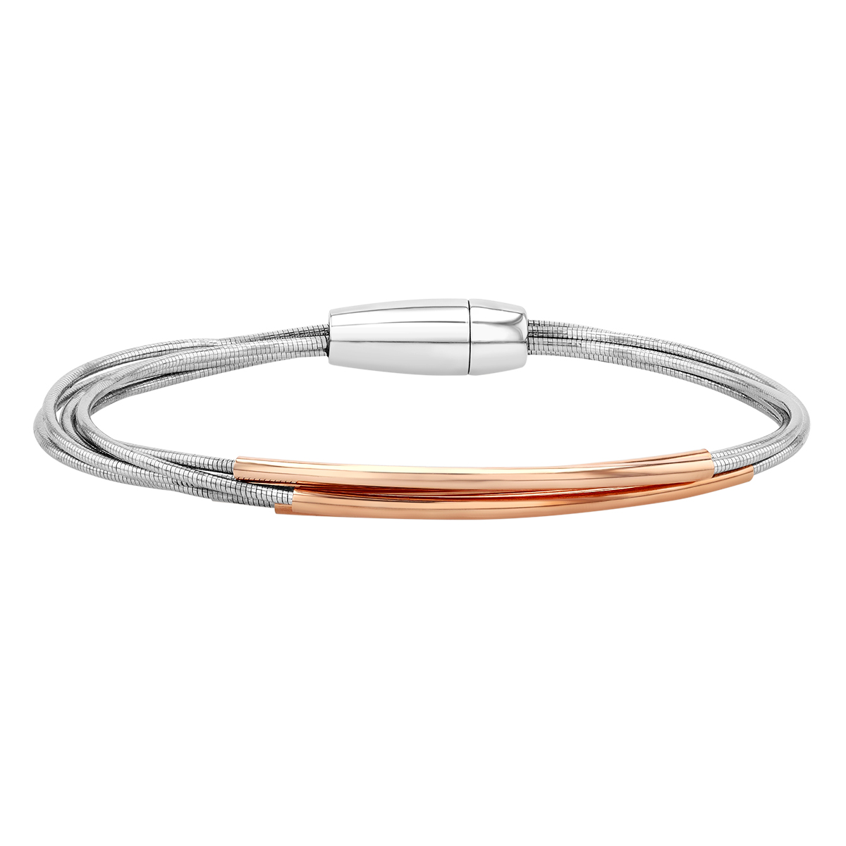 Pesavento DNA Spring Rose Tone & Sterling Silver Multi-Strand Bracelet ...