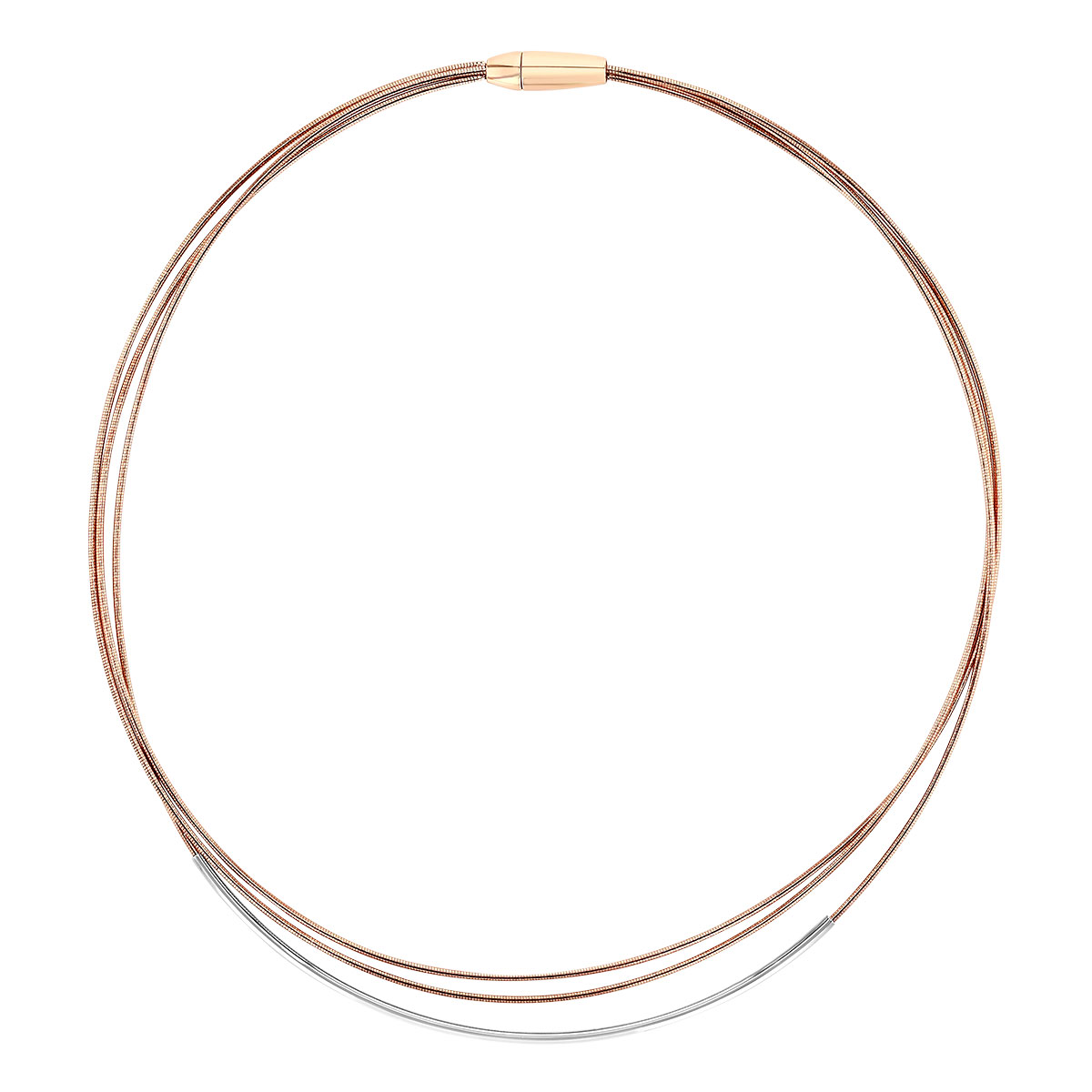 Pesavento DNA Spring Rose Tone & Sterling Silver 3-Strand Necklace ...