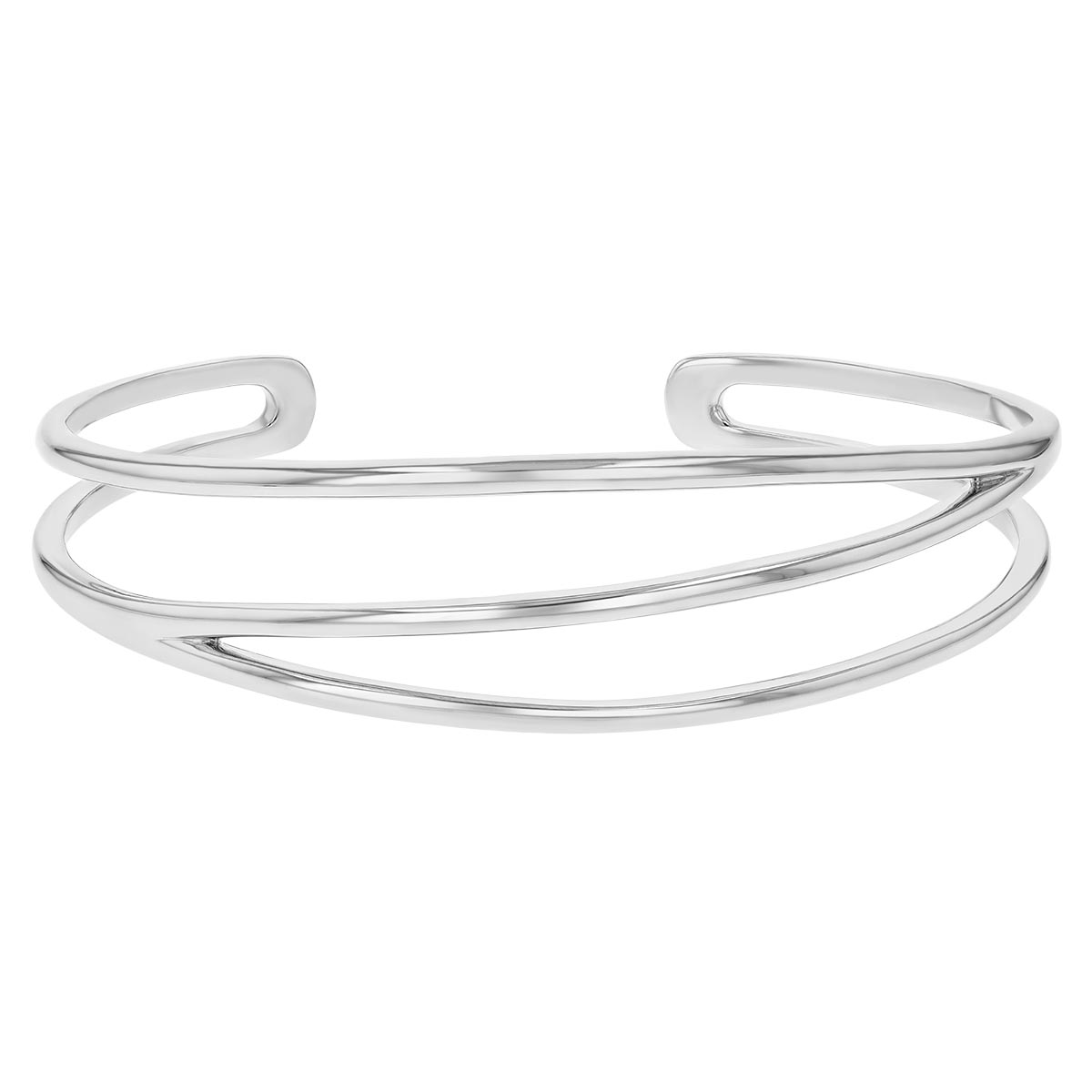 Sterling Silver Open Layered Cuff Bracelet | Borsheims