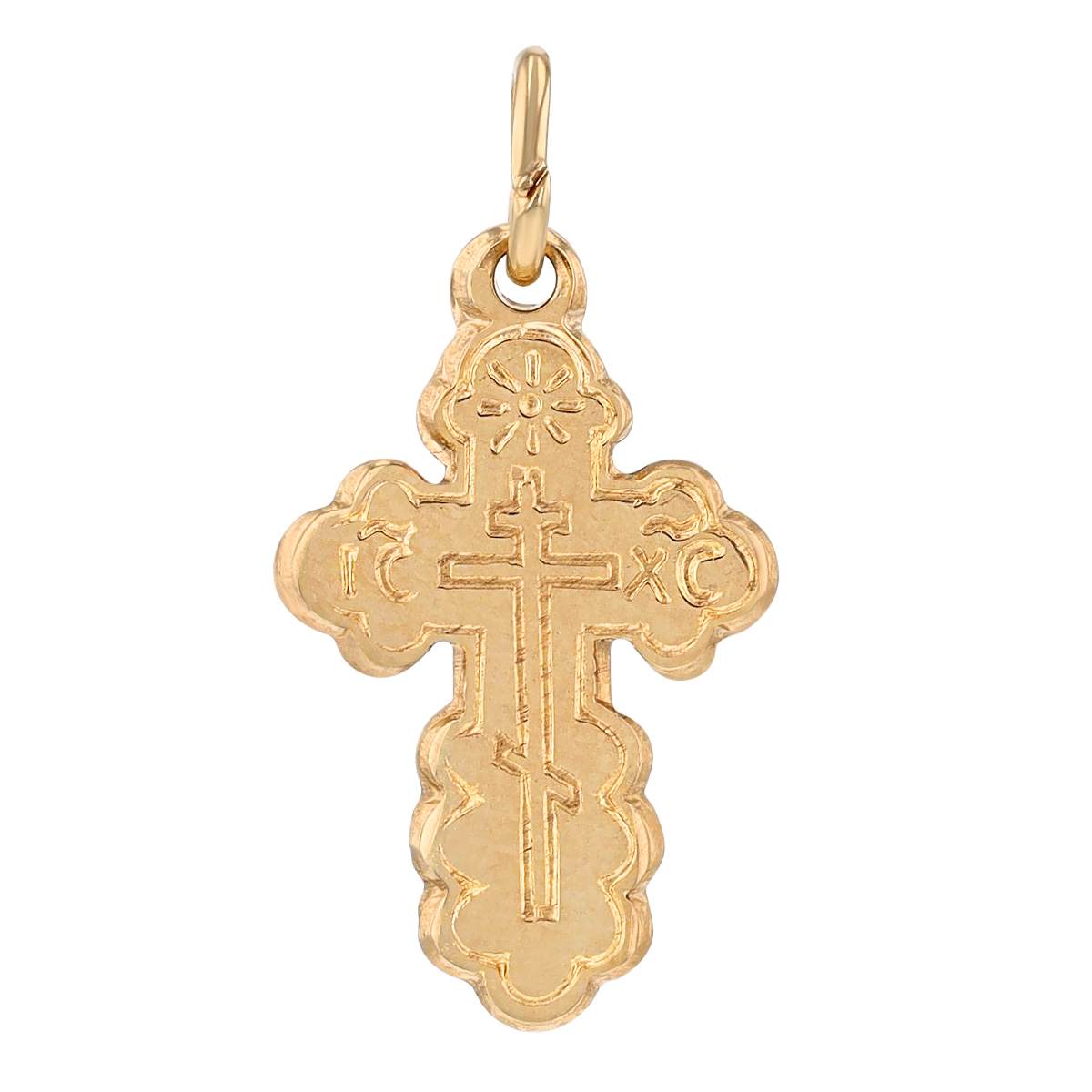 Yellow Gold Orthodox Cross Charm | Borsheims