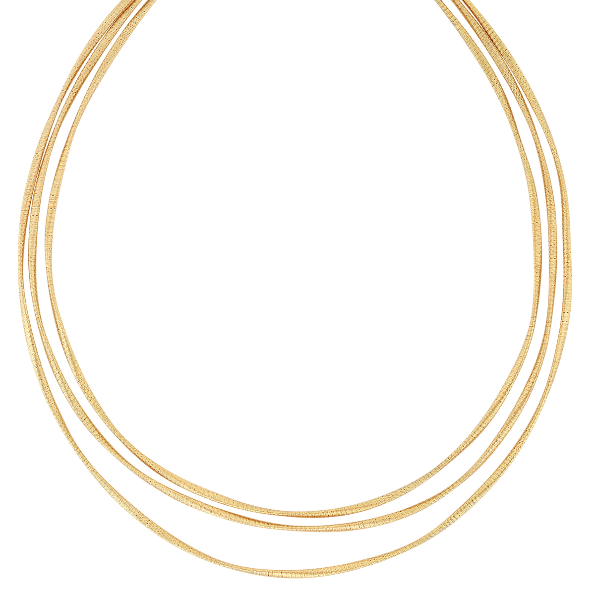 Pesavento DNA Silk Yellow Gold Vermeil 3 Strand Necklace, 18 ...