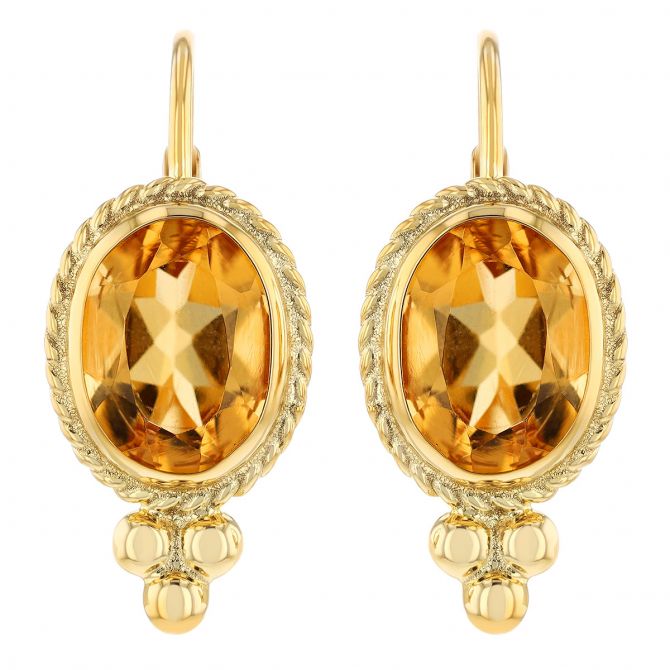 Citrine drop earrings store
