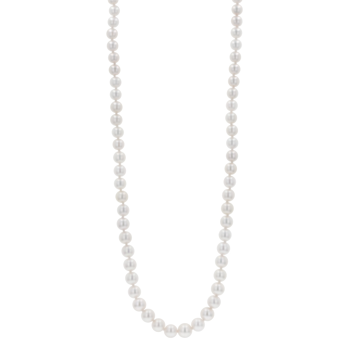 TARA Pearls White Cultured Pearl Princess Strand with Warren Buffett ...