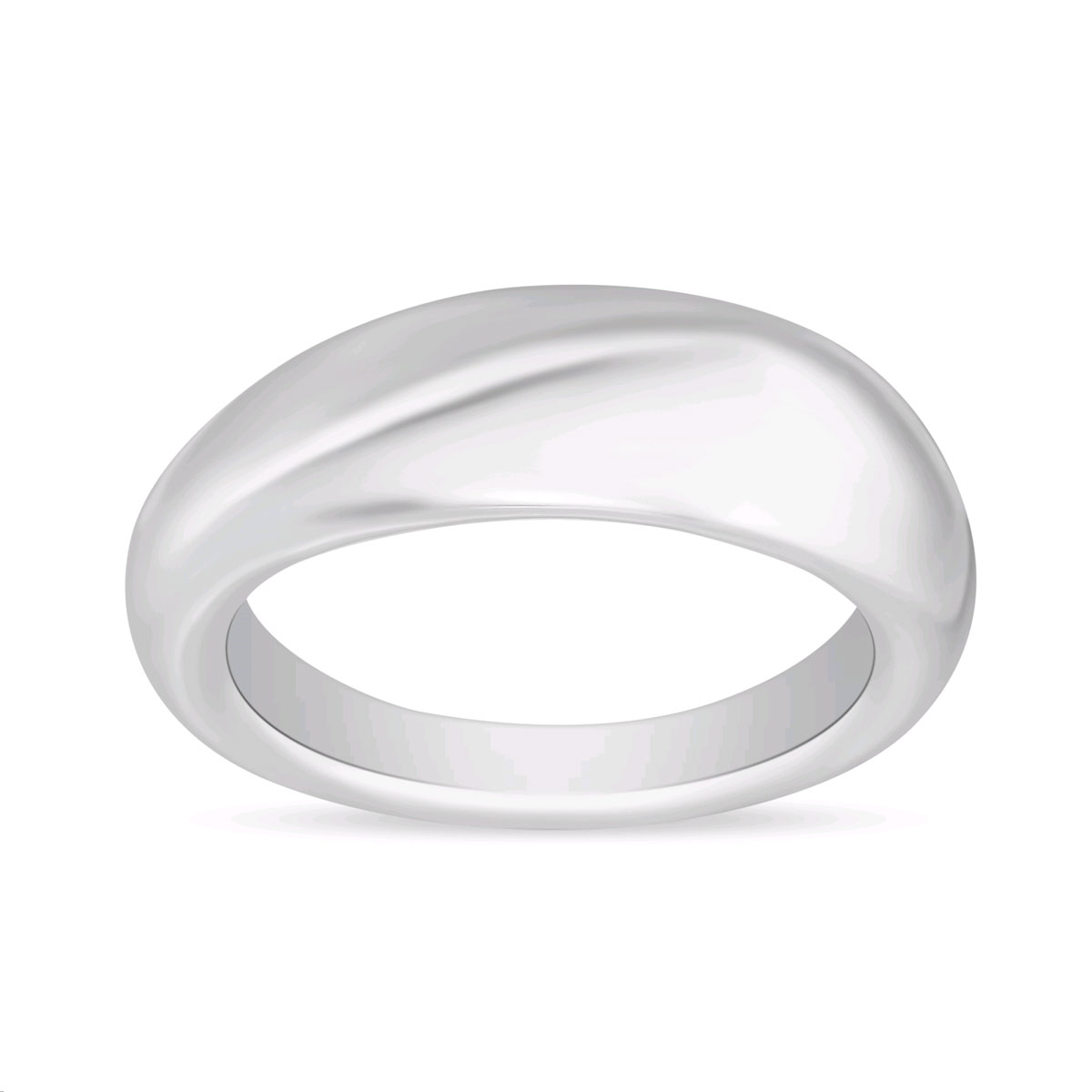 Sterling Silver Beveled Wave Ring | 1174HPN-7 | Borsheims