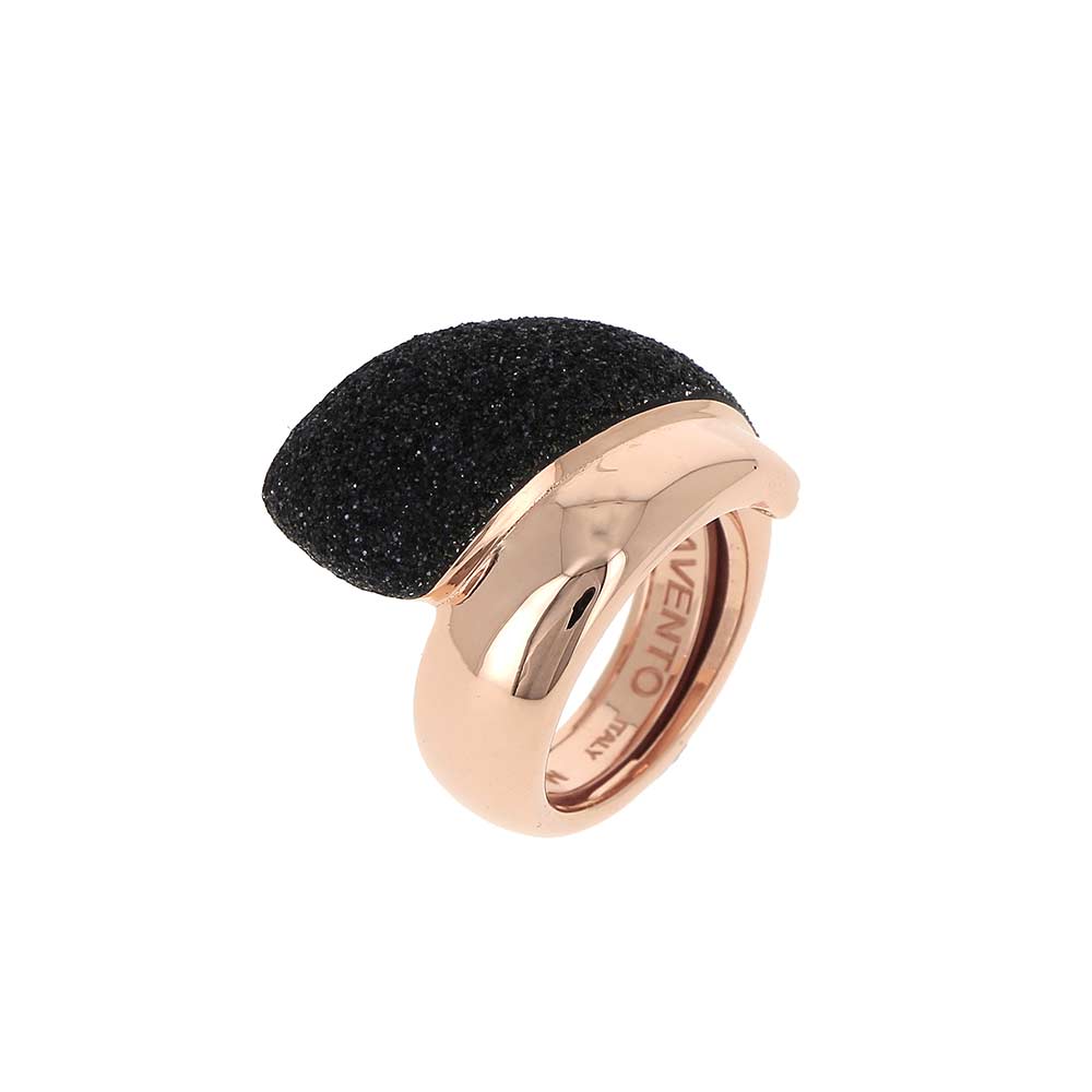 Pesavento Rose Tone Sterling Silver Black Dust Wrap Ring | WPLVA1381M ...