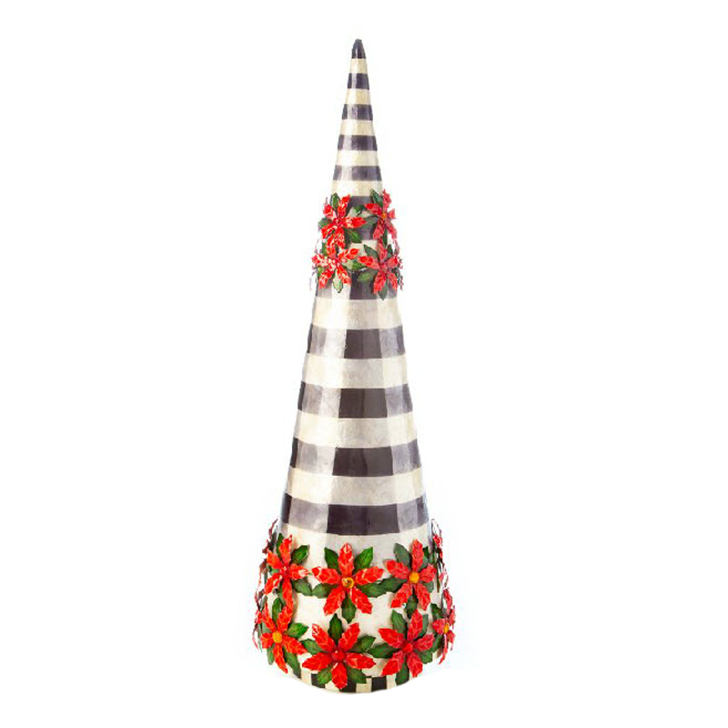 MacKenzie-Childs Checkmate Poinsettia Tree, Large | 35517-4112 | Borsheims MacKenzie-Childs Checkmate Poinsettia Tree, Large | 35517-4112 | Borsheims