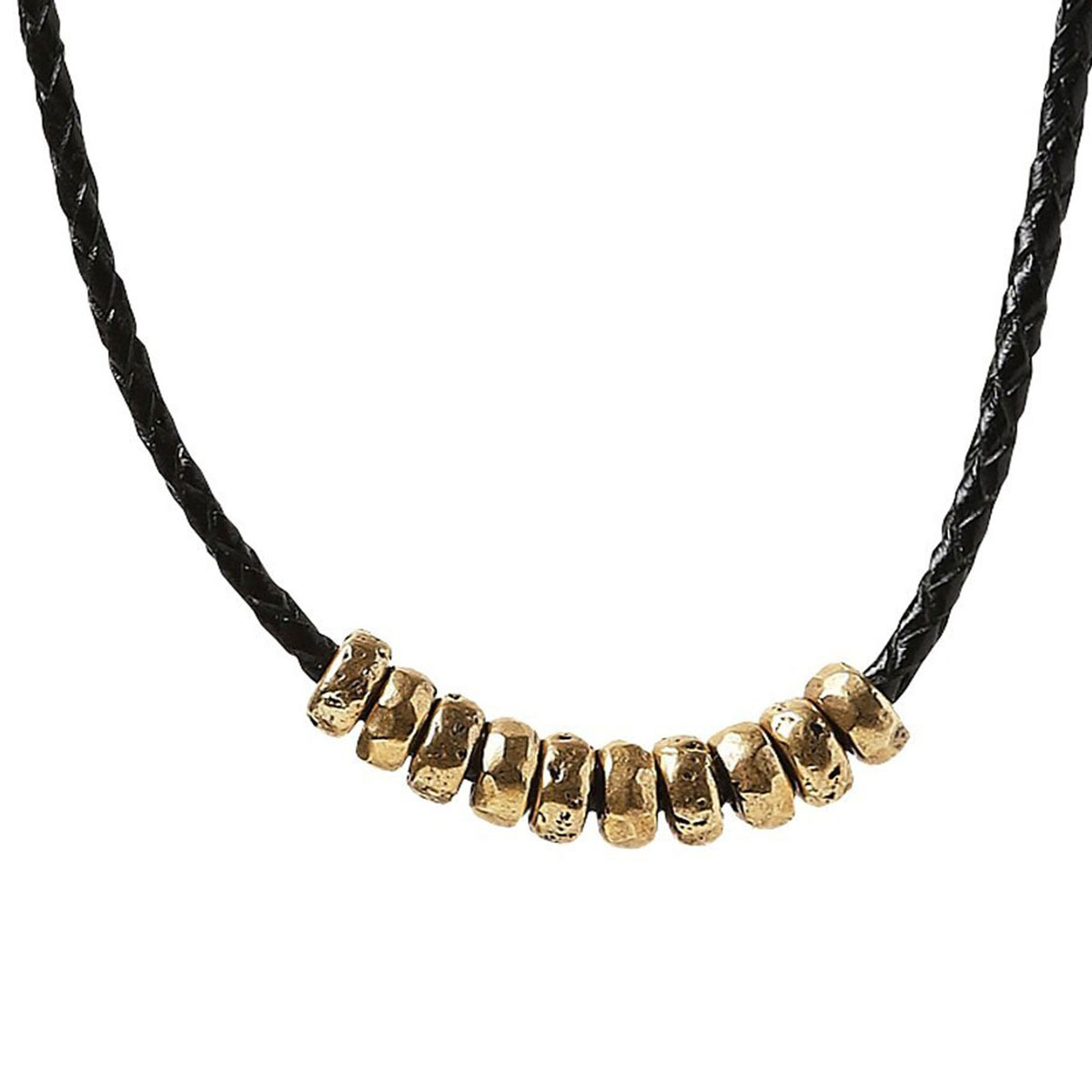 John Varvatos Simit Brass Bead Necklace | JV-NSS20-BS-NS937-01 | Borsheims