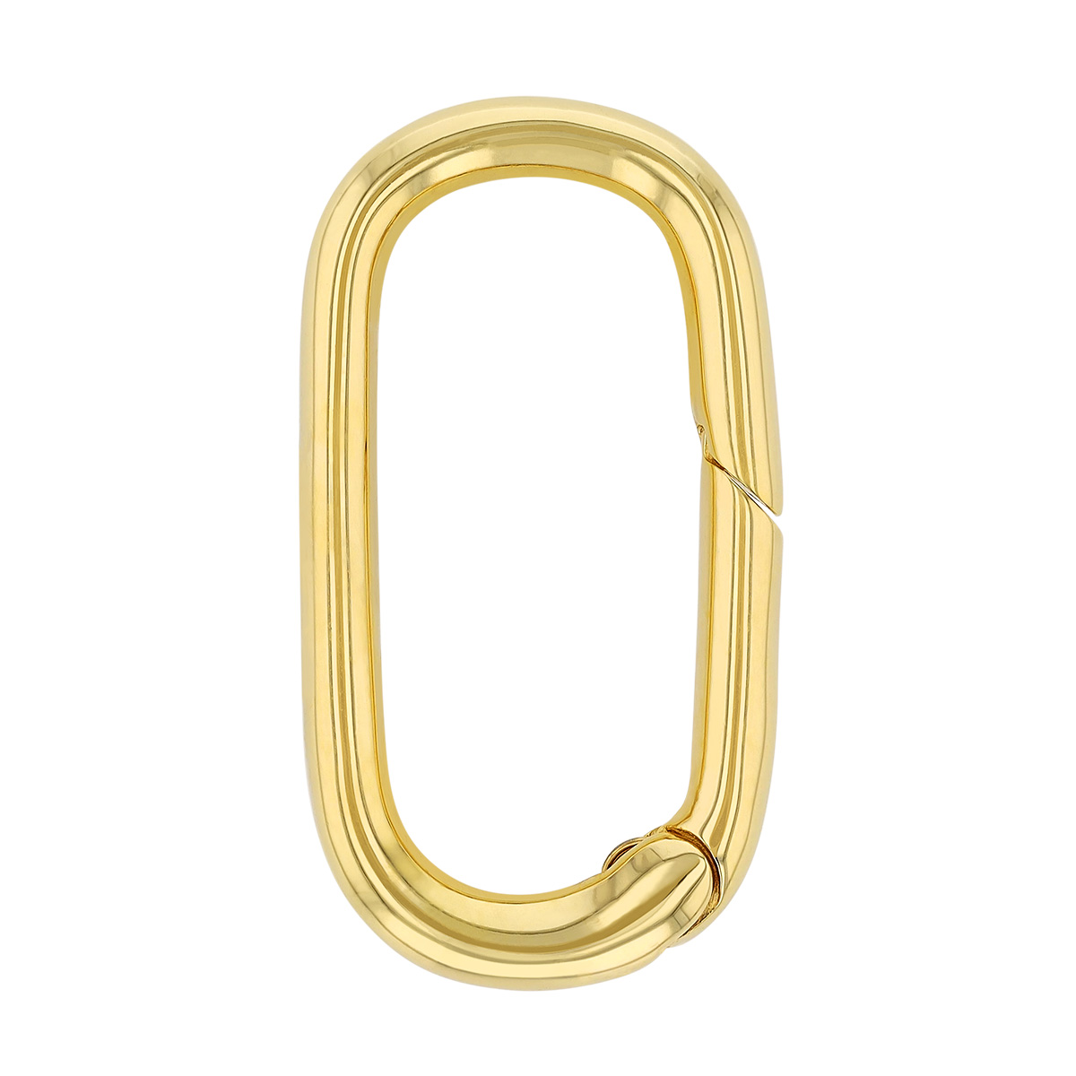 Yellow Gold Open Link Pushlock Clasp | Borsheims
