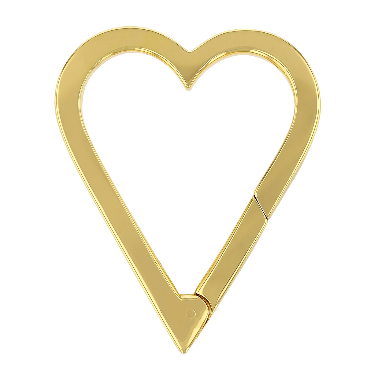 Yellow Gold Large Open Heart Clasp | Borsheims