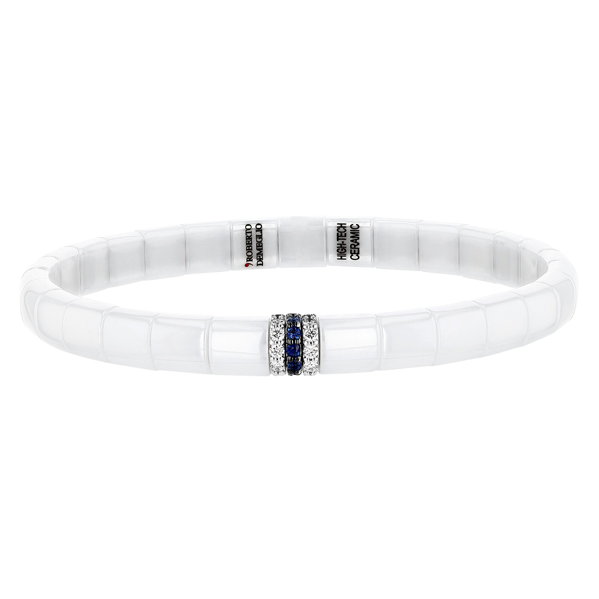 Roberto Demeglio Pura Sapphire & Diamond Stretch Bracelet in White ...