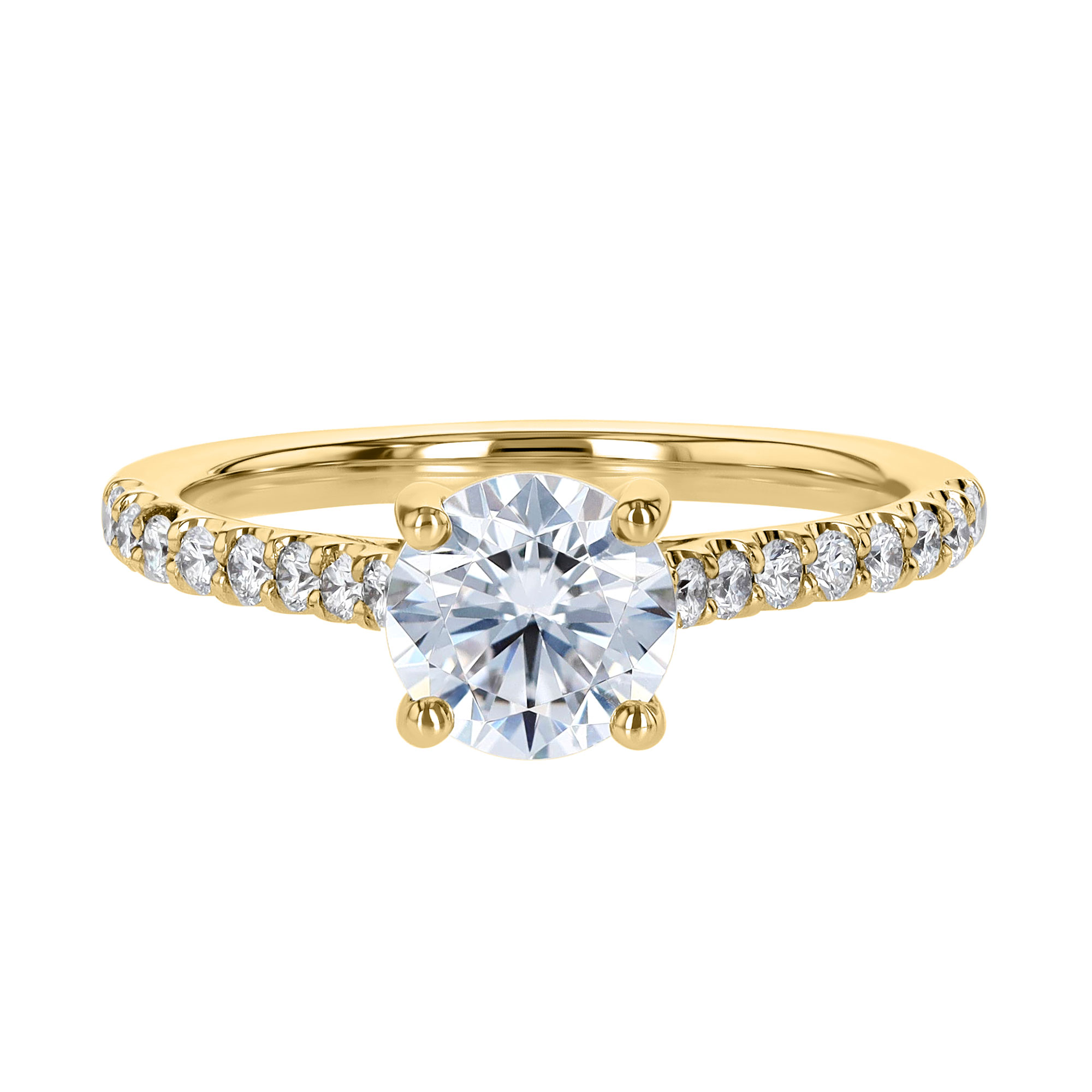 Platinum Diamond Side Stone 1/4 cttw Engagement Ring Setting | Borsheims