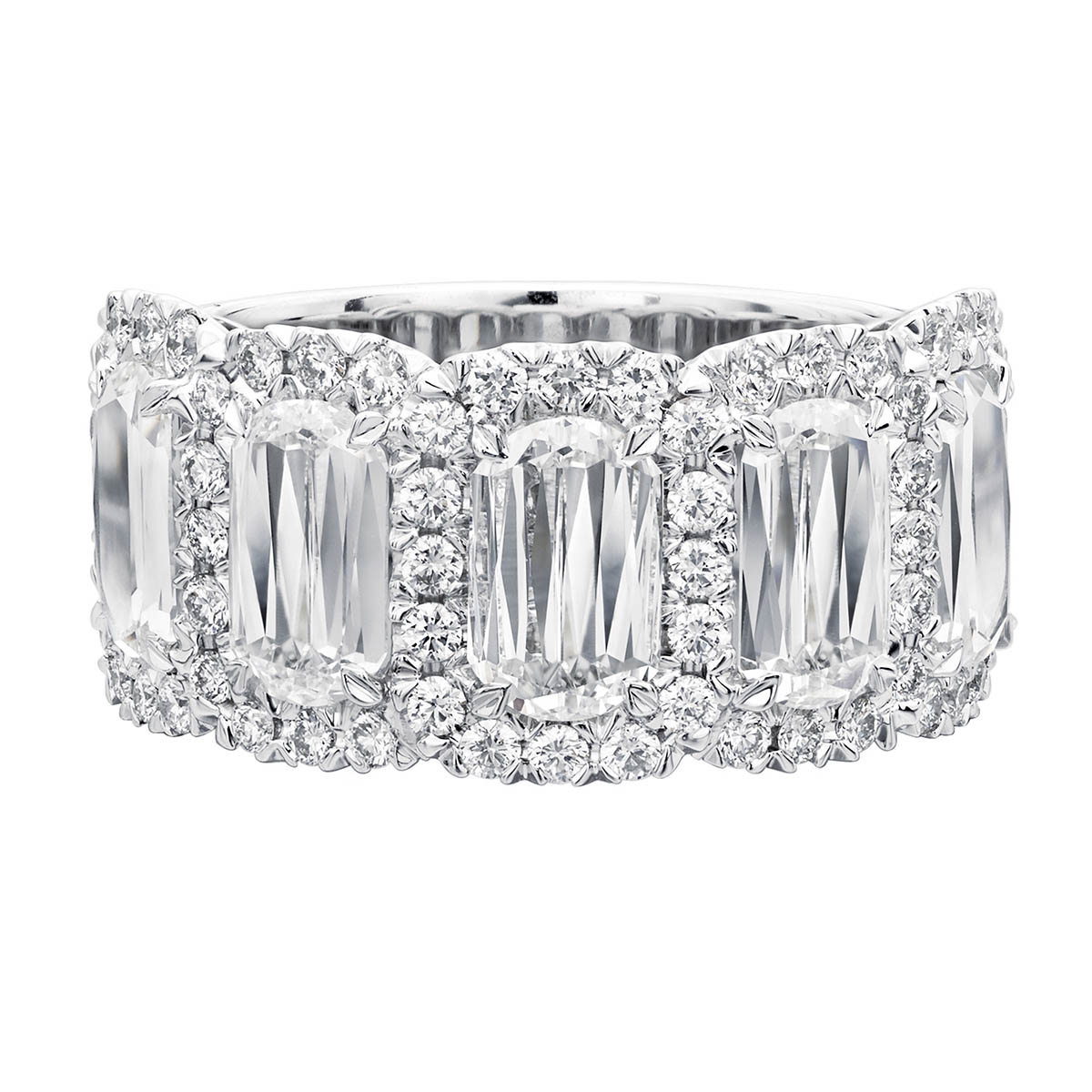 Christopher Designs L'Amour Crisscut Classic Cut Diamond & Halo Wedding ...