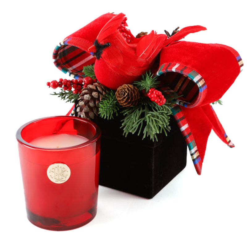 Lux Fragrances Home For The Holidays Christmas Gift Box Candle, 14oz ...