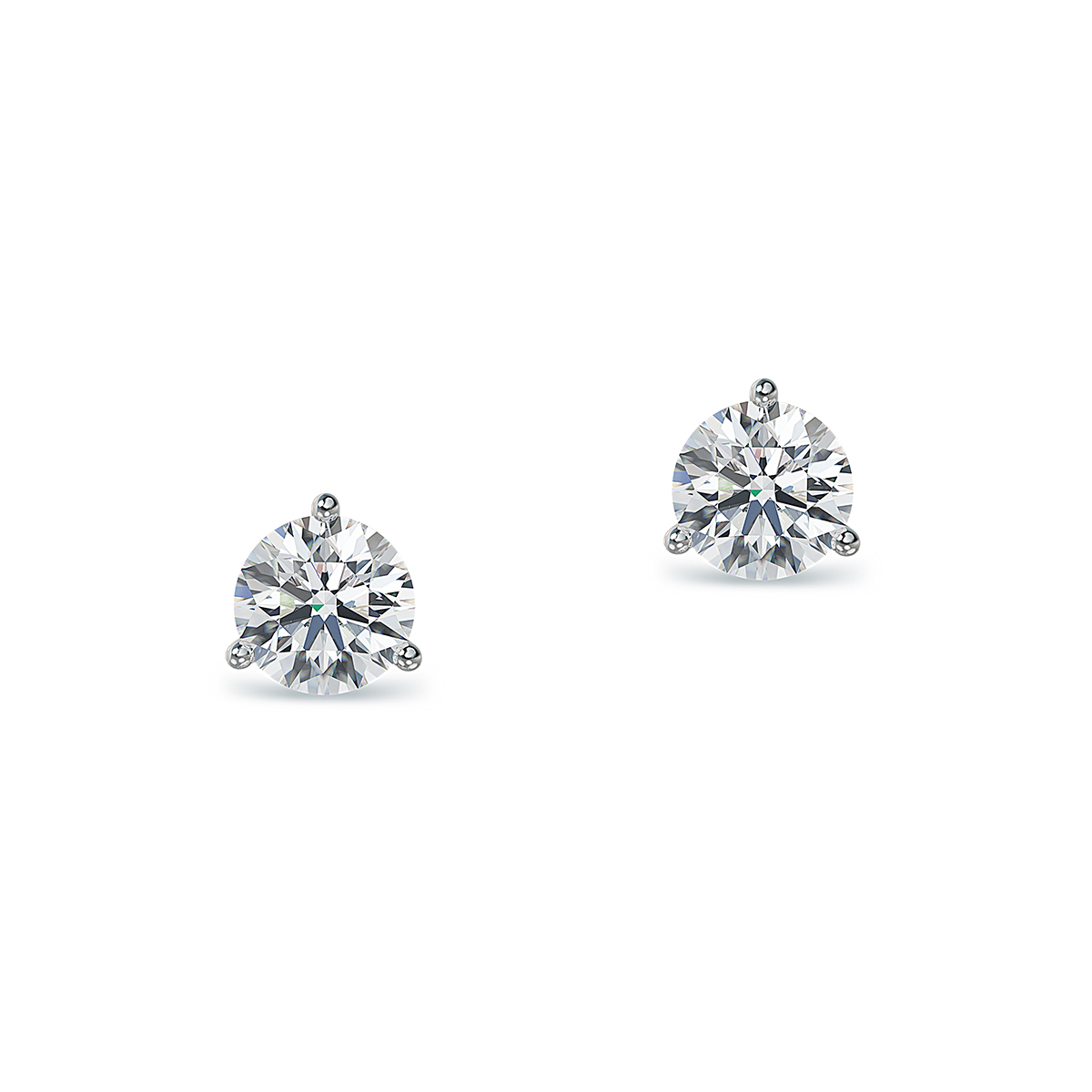 ALTR Lab Grown Round Diamond Stud Earrings in White Gold, 1.10 cttw ...