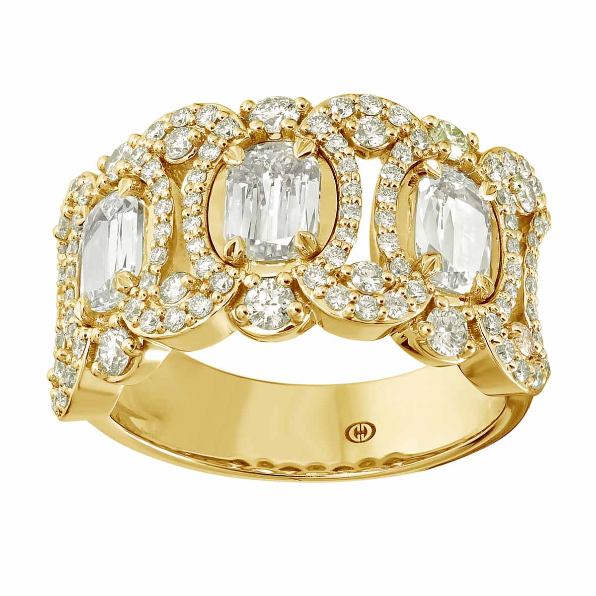 Christopher Designs L'Amour Crisscut Classic Scalloped Wide Wedding ...