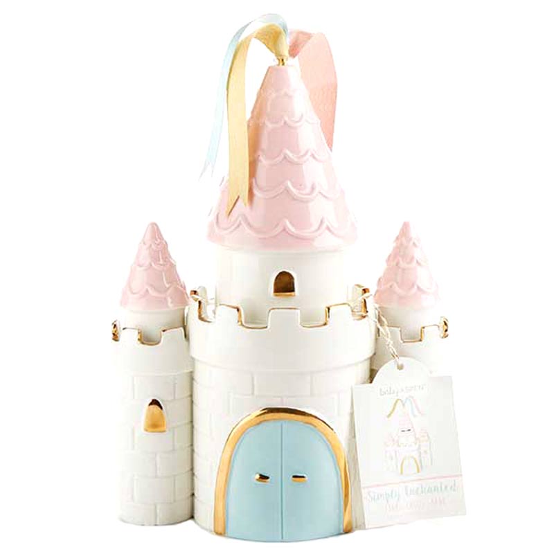 Baby Aspen Simply Enchanted Ceramic Castle Bank | BA21021NA | Borsheims