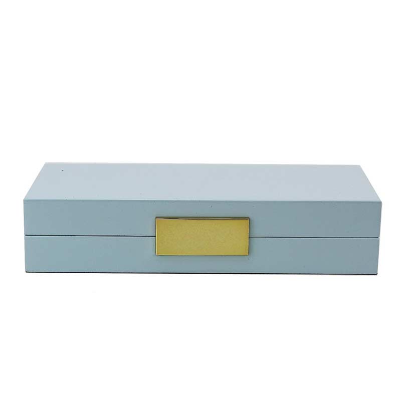 Addison Ross Light Blue Lacquer Box with Gold | BX1201 | Borsheims