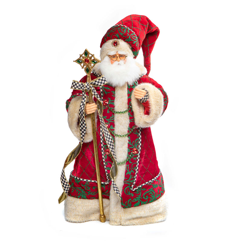 MacKenzie-Childs Christmas Magic Santa With Staff | 35525-1238 | Borsheims