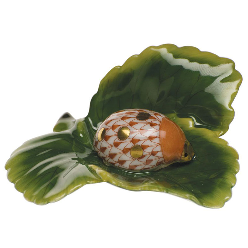 Herend Ladybug Figurine, Rust | VH15631000 | Borsheims