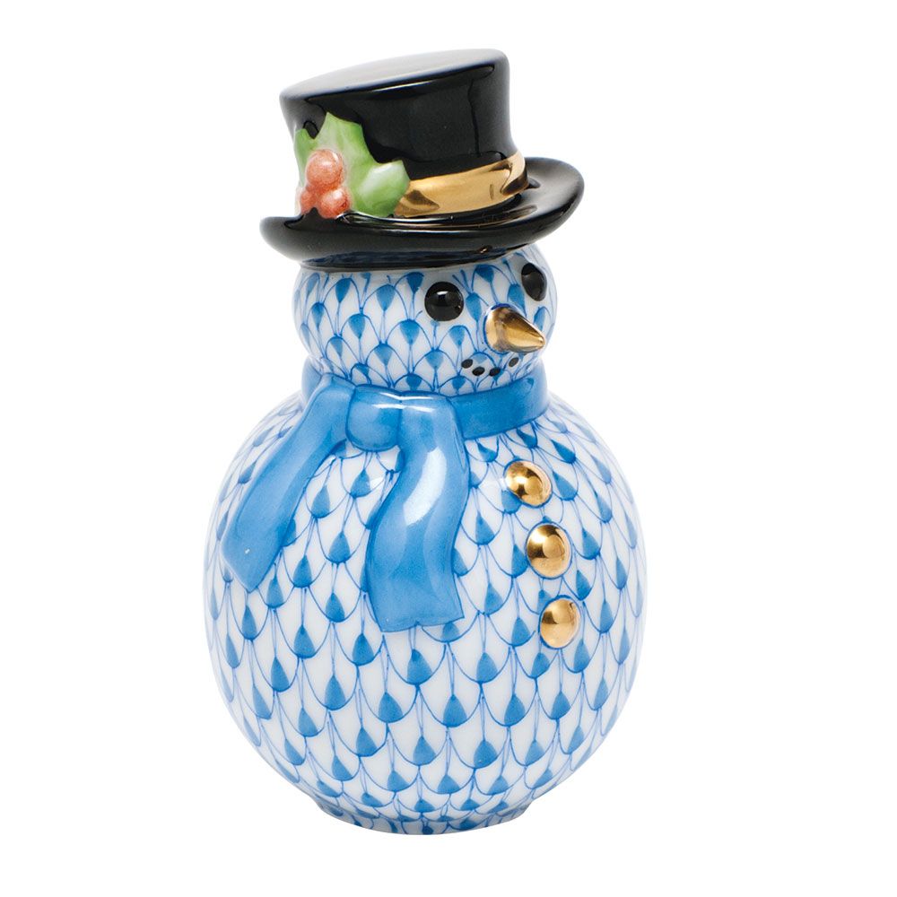 Herend Snowman with Scarf Figurine | VHB05290000 | Borsheims