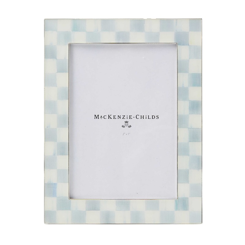 MacKenzie-Childs Sterling Check Frame, 5x7 | 78221-0003 | Borsheims
